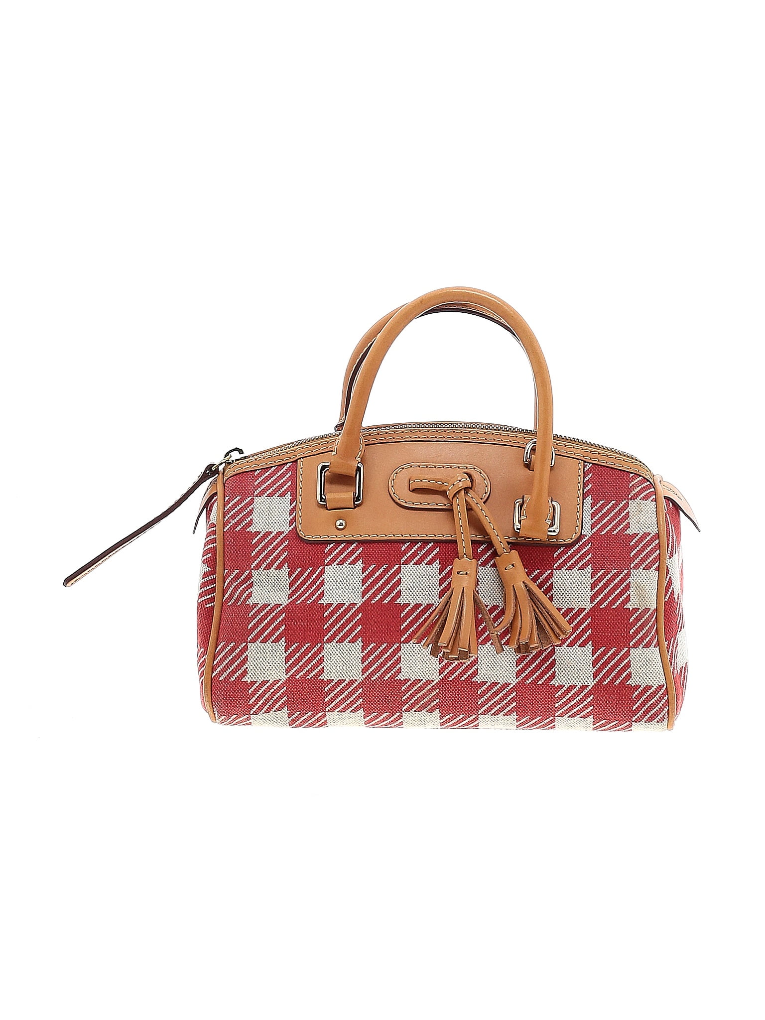 Dooney & Bourke Checkered-gingham Multi Color Red Satchel One Size - 75 ...