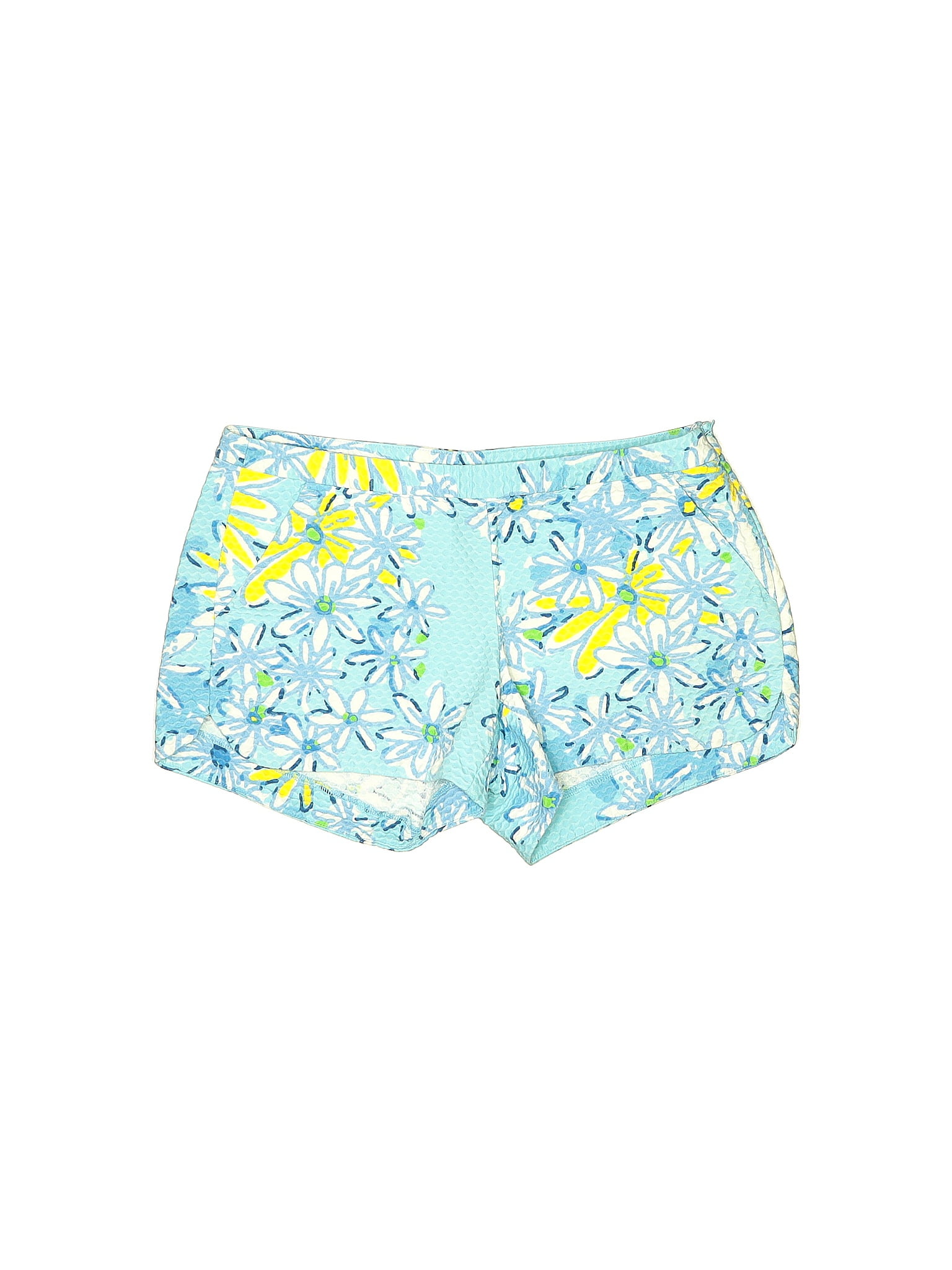 Lilly Pulitzer 100 Cotton Blue Shorts Size 0 69 Off Thredup