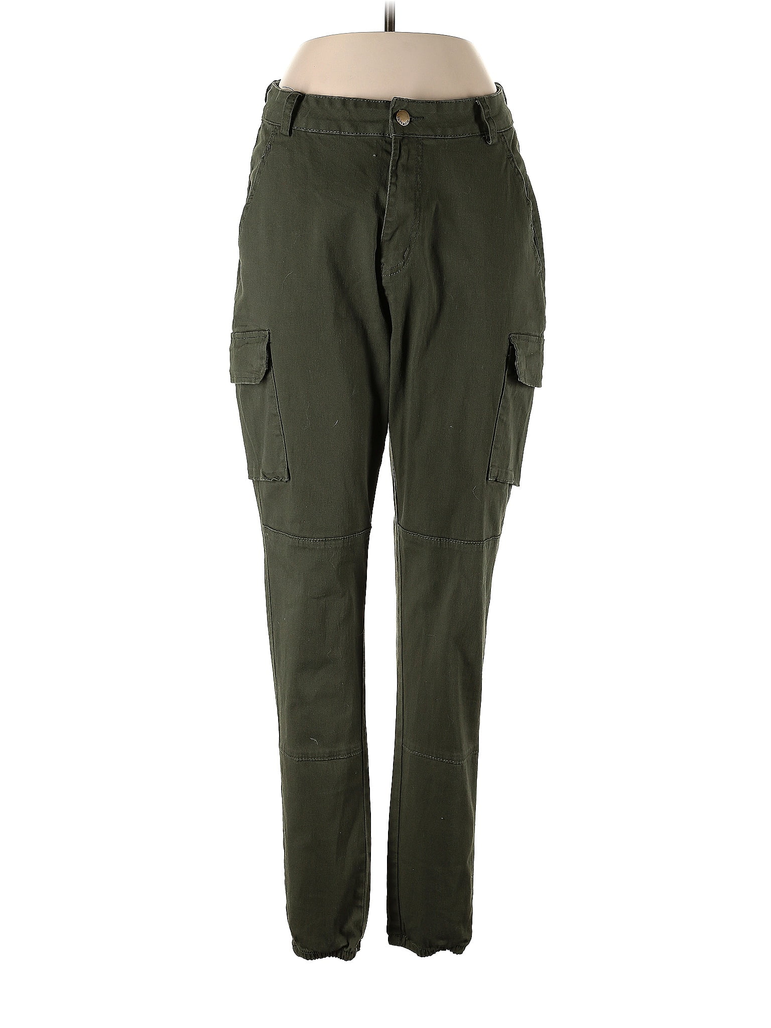 Love Moda 100% Cotton Green Cargo Pants Size L - 62% off | ThredUp