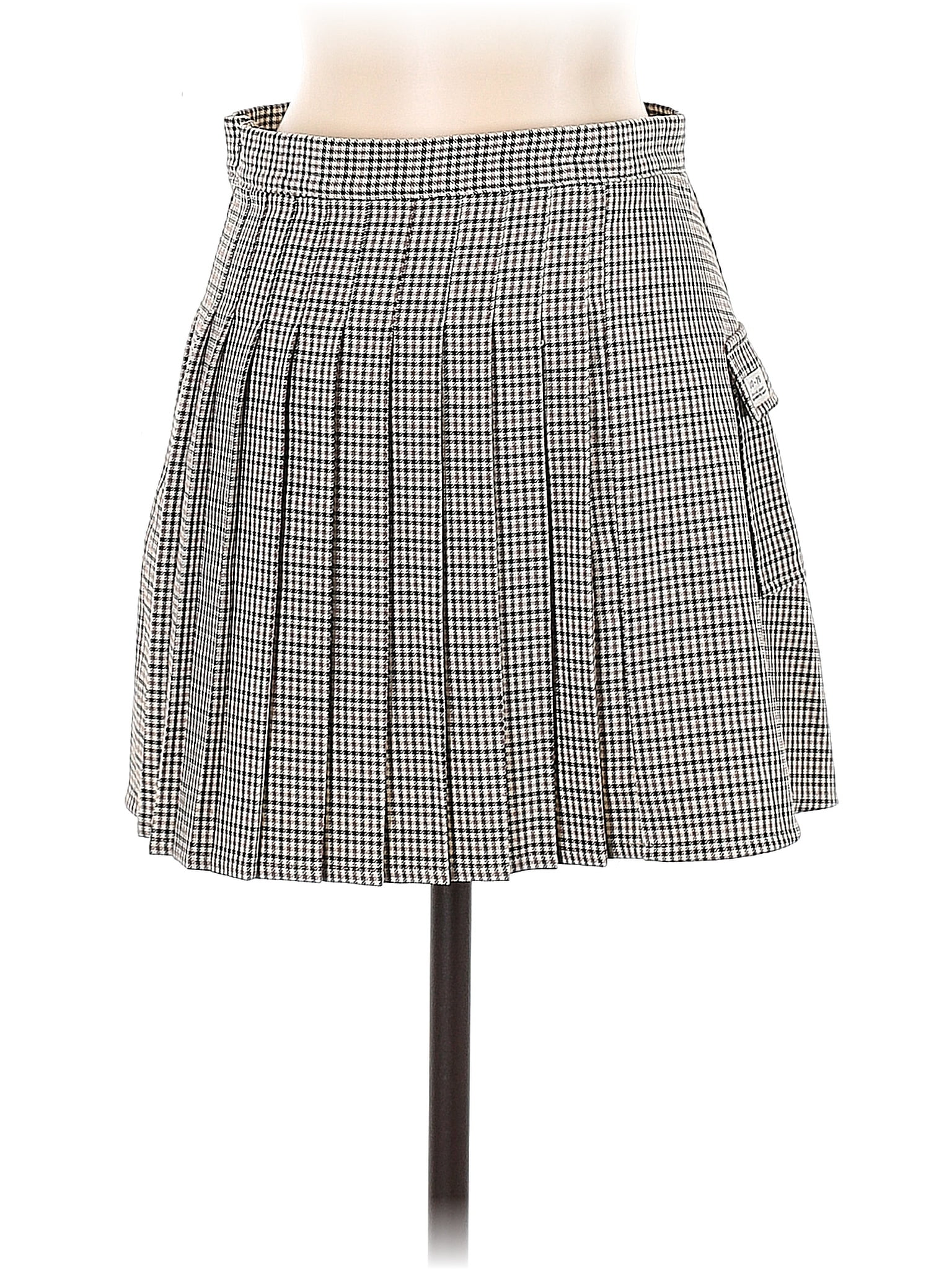 Urban Outfitters Plaid Multi Color Gray Casual Skirt Size S 62 Off