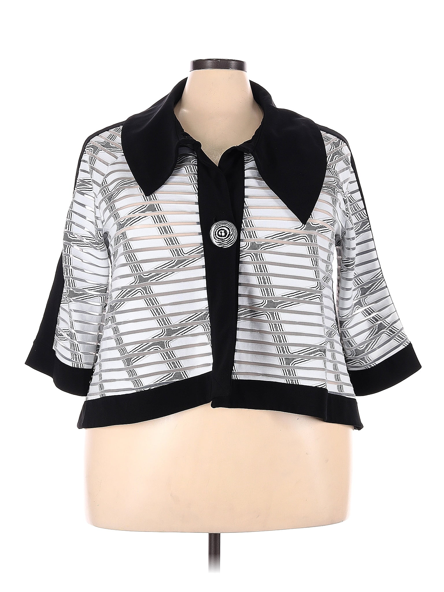 Joseph Ribkoff Color Block Silver Blazer Size 22 (Plus) - 76% off | ThredUp