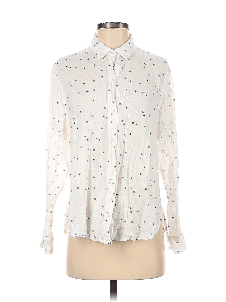 Rails Polka Dots White Ivory Long Sleeve Button-Down Shirt Size S - 77% off | ThredUp