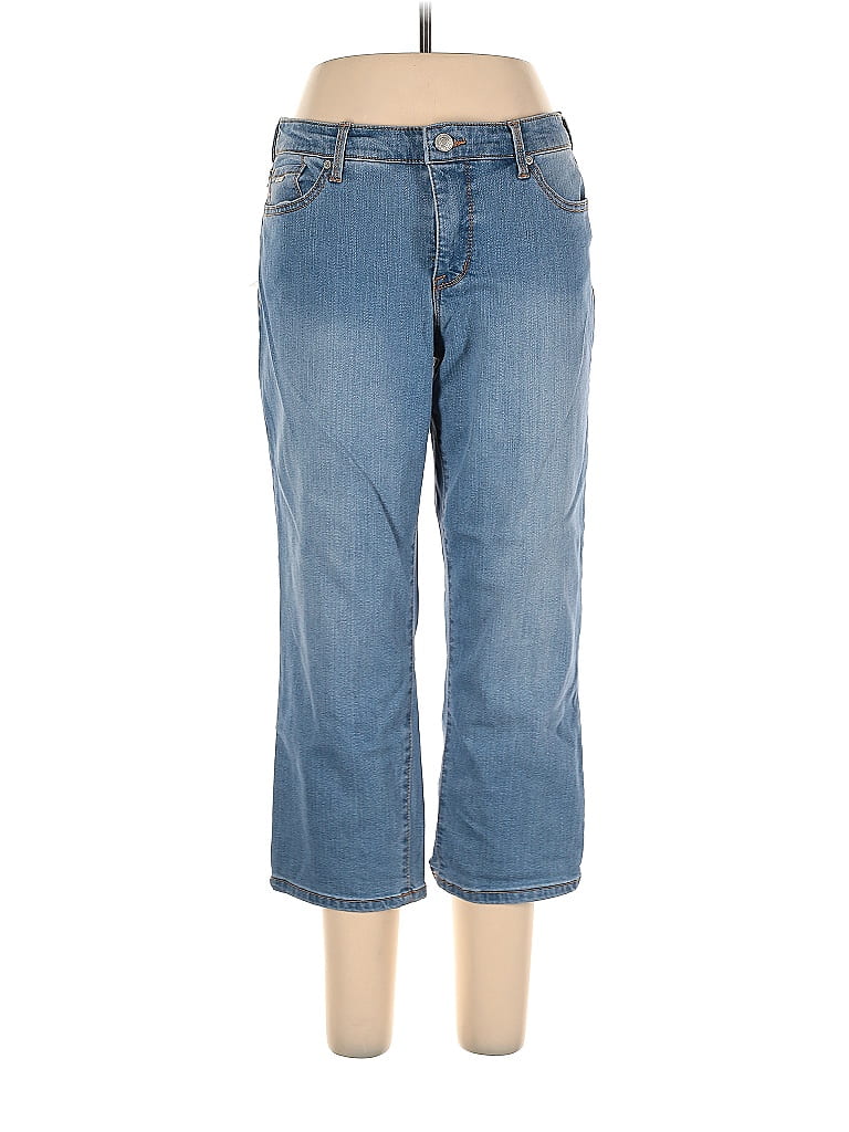 Nine West Solid Blue Jeans Size 10 - 62% off | ThredUp