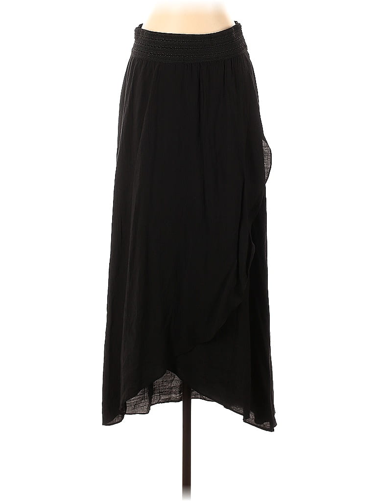 Ny Collection Solid Black Casual Skirt Size S 66 Off Thredup