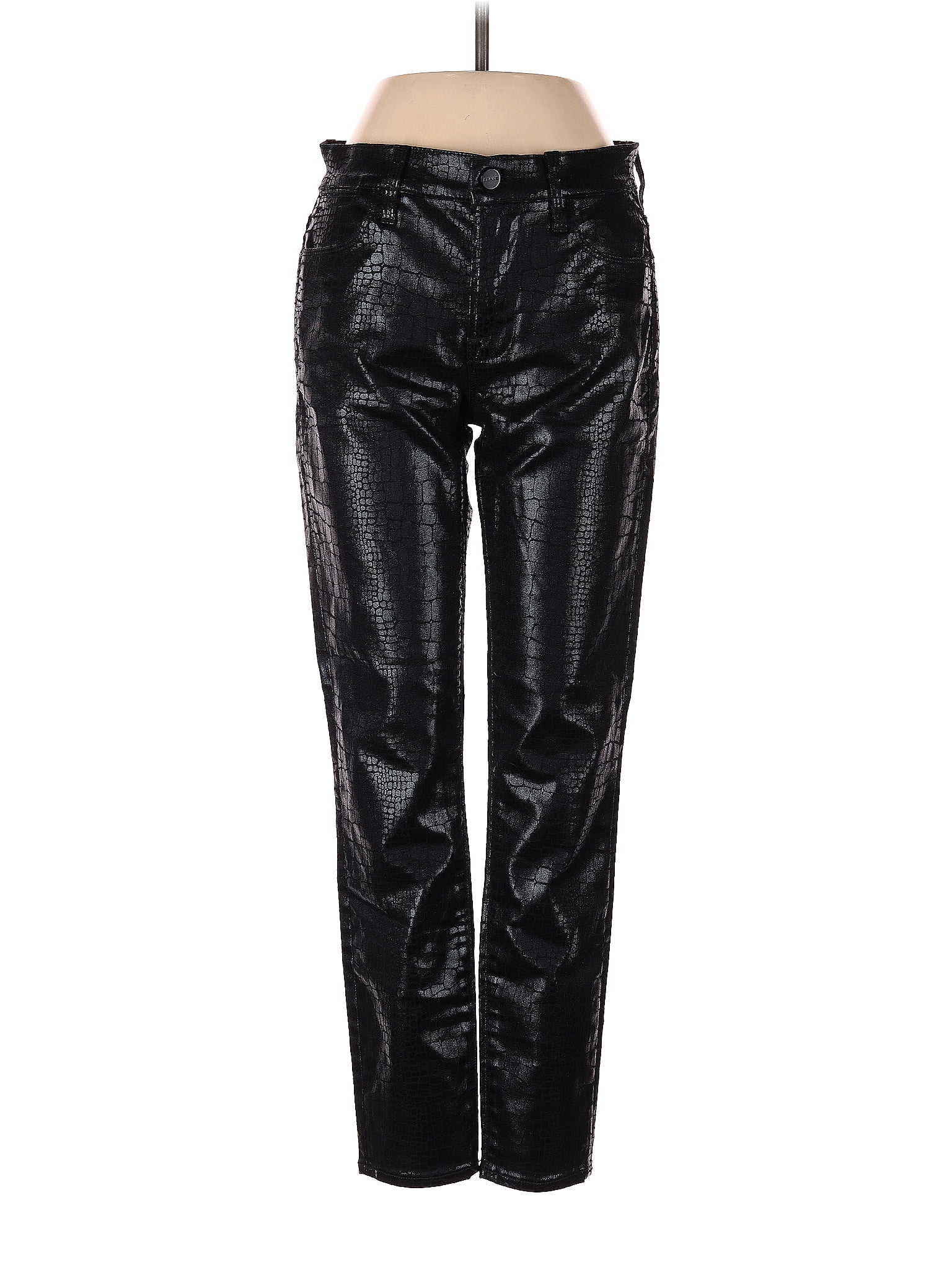 FRAME Solid Black Faux Leather Pants 25 Waist - 78% off | ThredUp