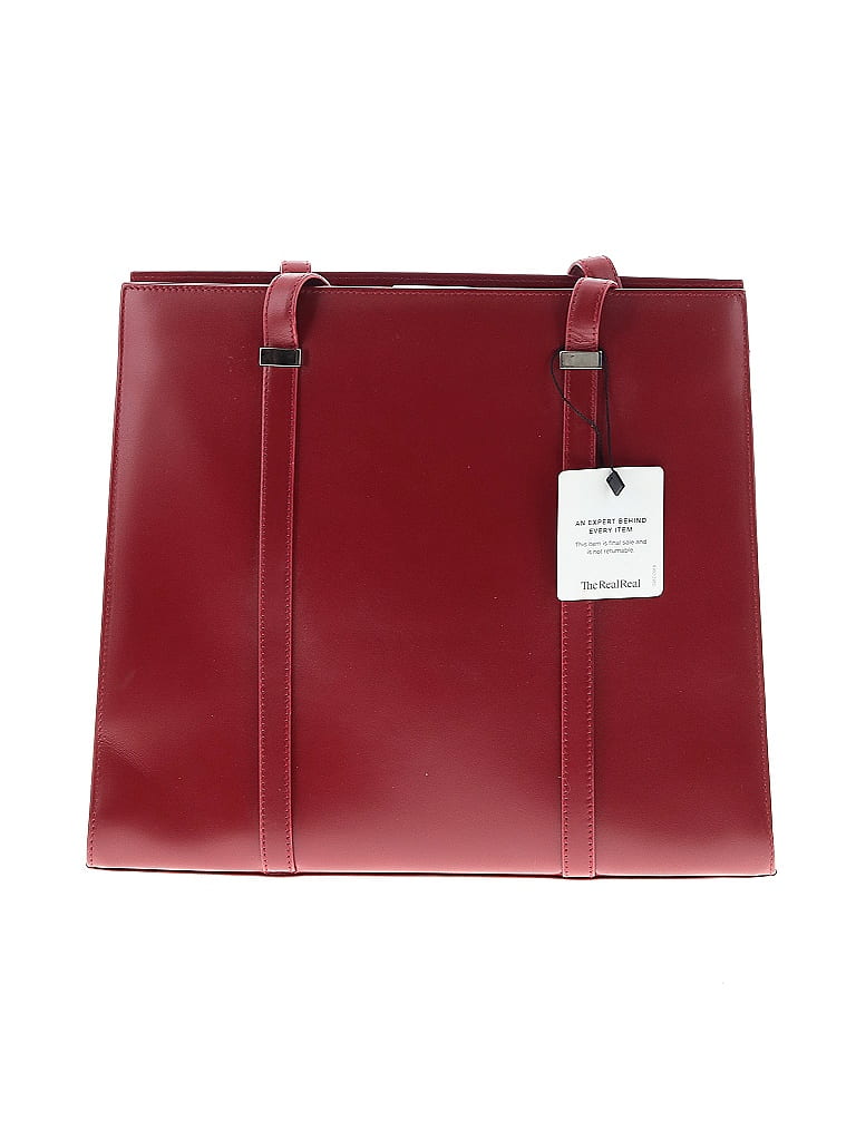 T. Anthony 100% Leather Burgundy Leather Tote One Size - 69% off | ThredUp