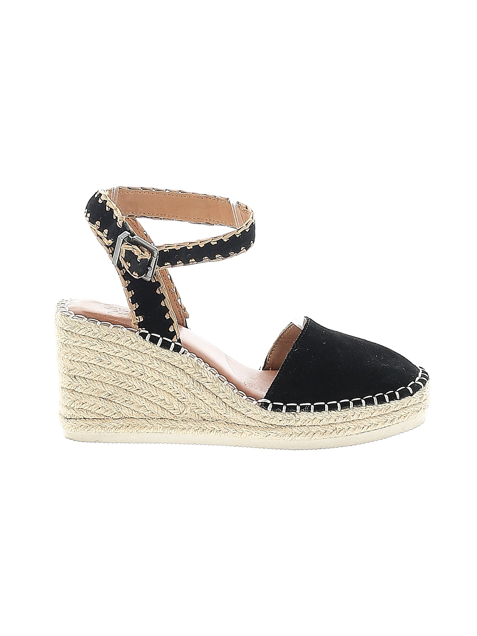 Crown Vintage Black Wedges Size 7 1/2 - 63% off | ThredUp