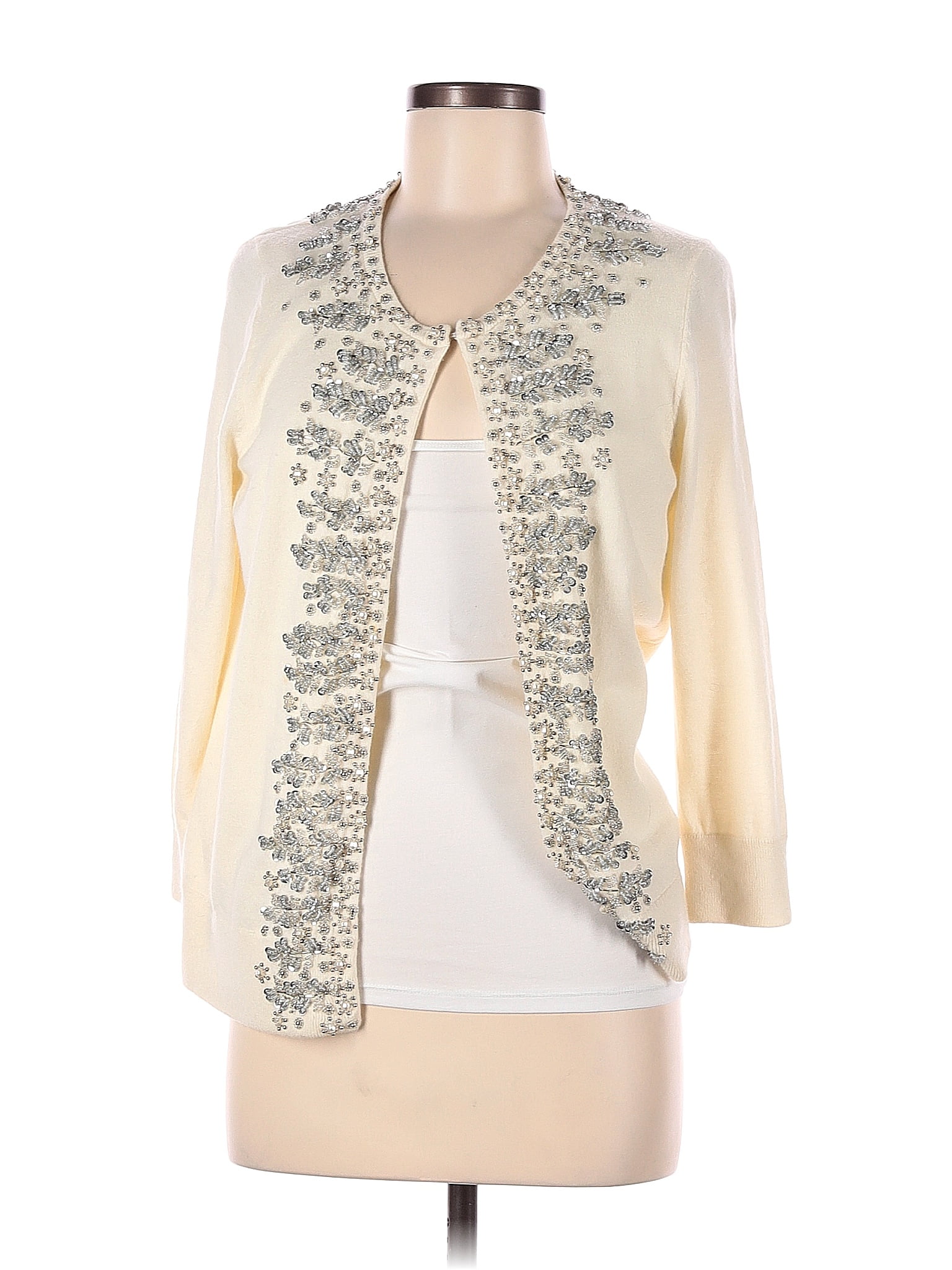 Talbots Ivory Cardigan Size M - 75% off | ThredUp