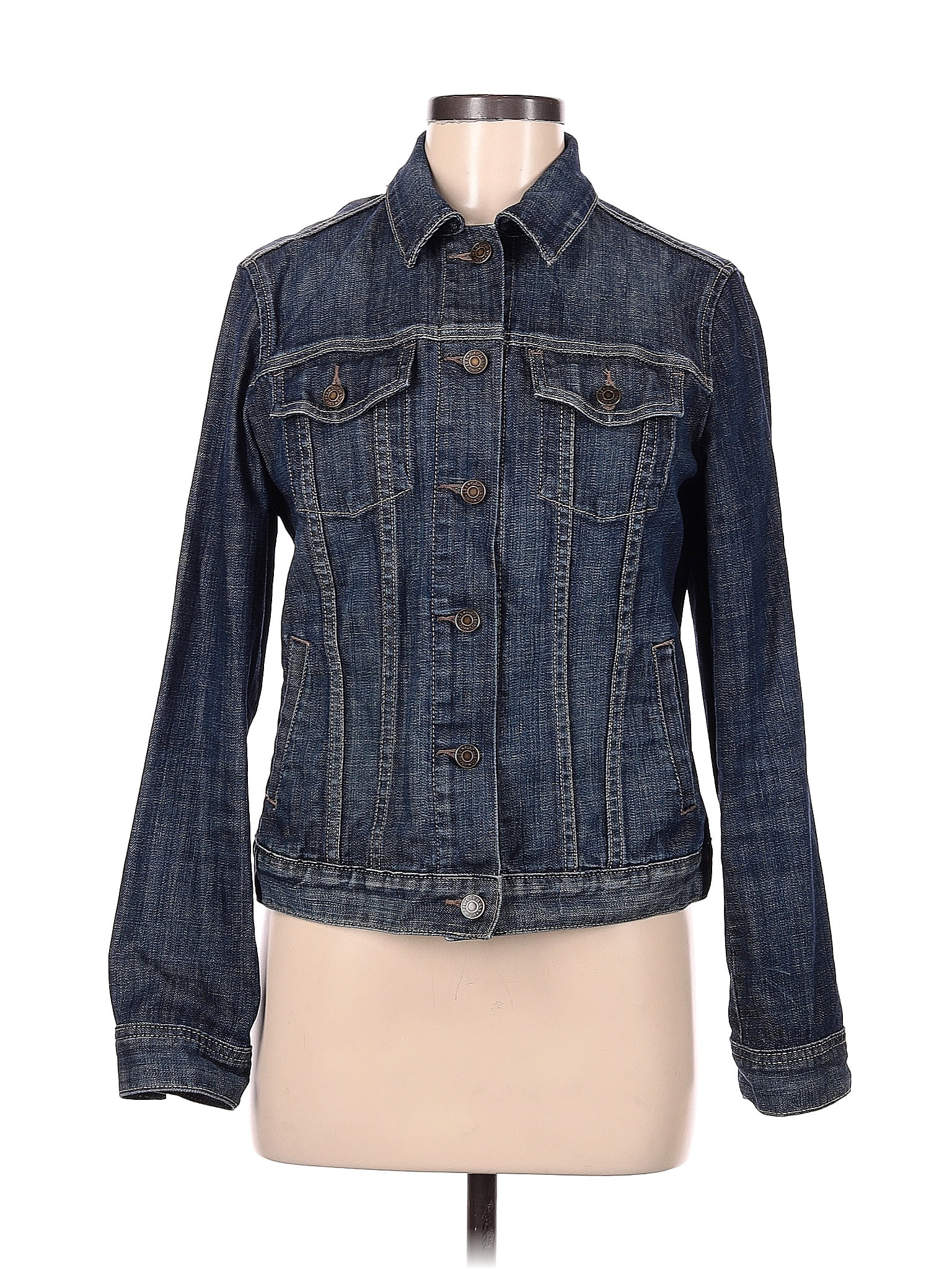 Limited Edition Blue Denim Jacket Size M 57 Off Thredup