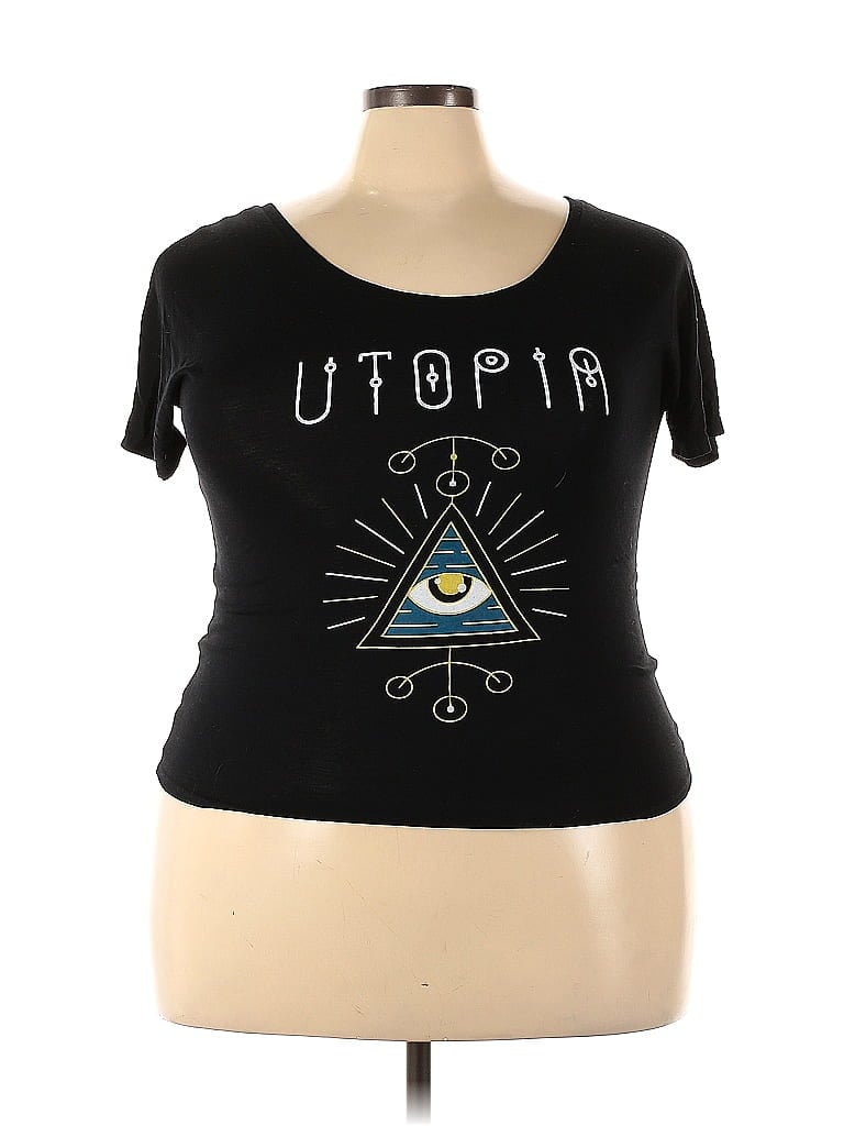 The Thread Shop Black Short Sleeve T-Shirt Size 3X (3) (Plus) - 52% off ...