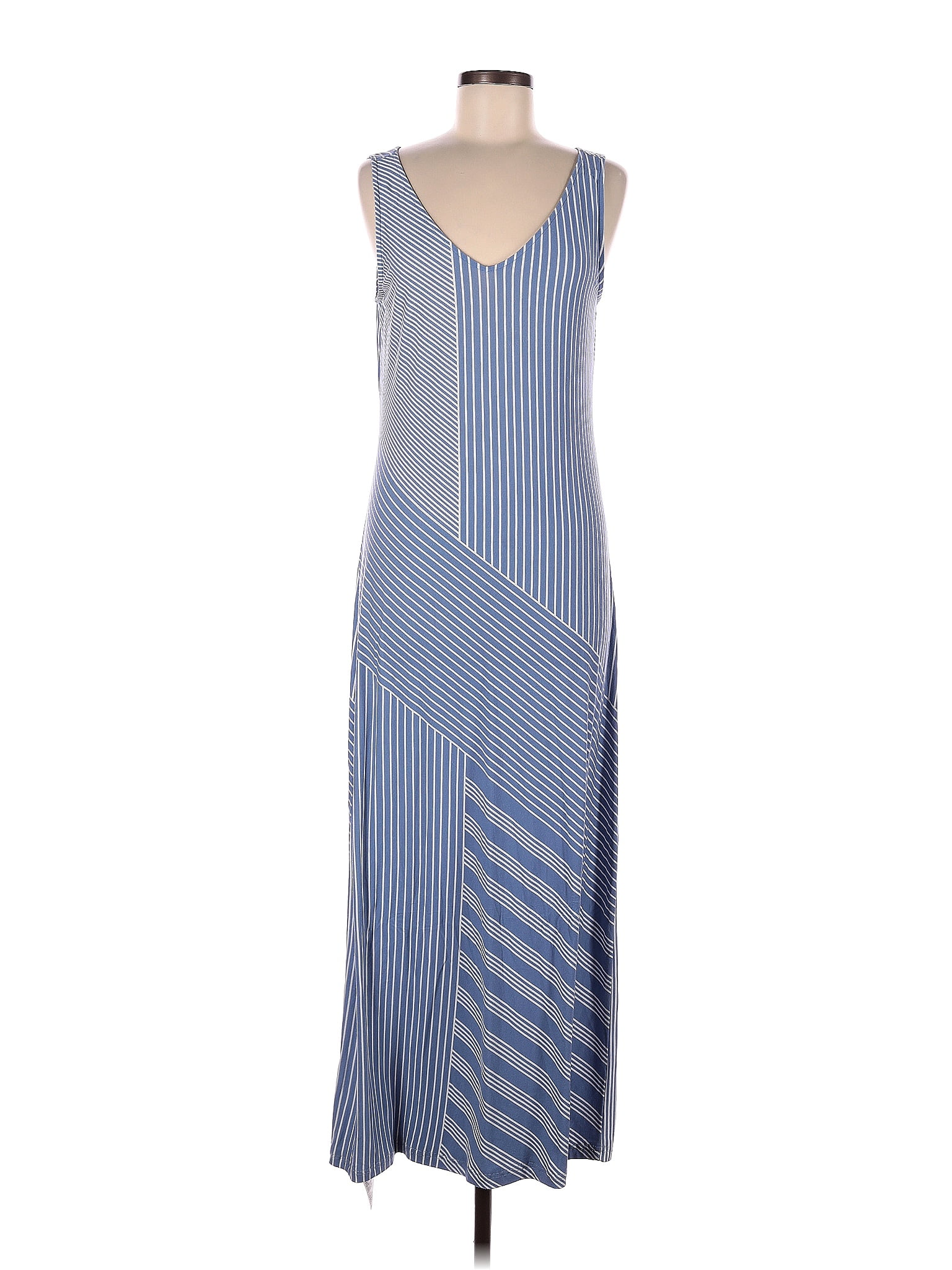 Tommy Bahama Color Block Stripes Blue Casual Dress Size M 63 Off