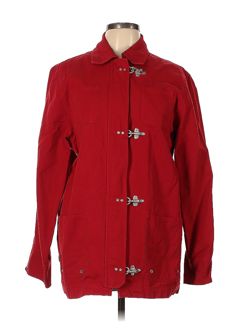 Assorted Brands 100% Cotton Solid Red Jacket Size L - 60% off | ThredUp
