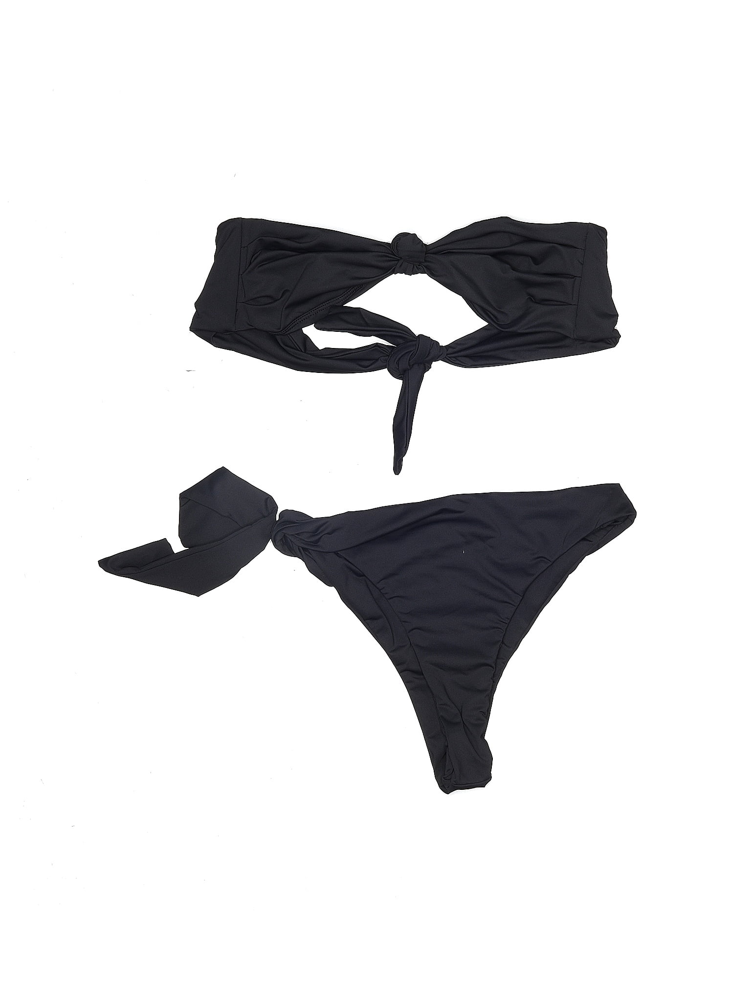 TAN + LINES Black Two Piece Swimsuit Size S - 68% off | ThredUp