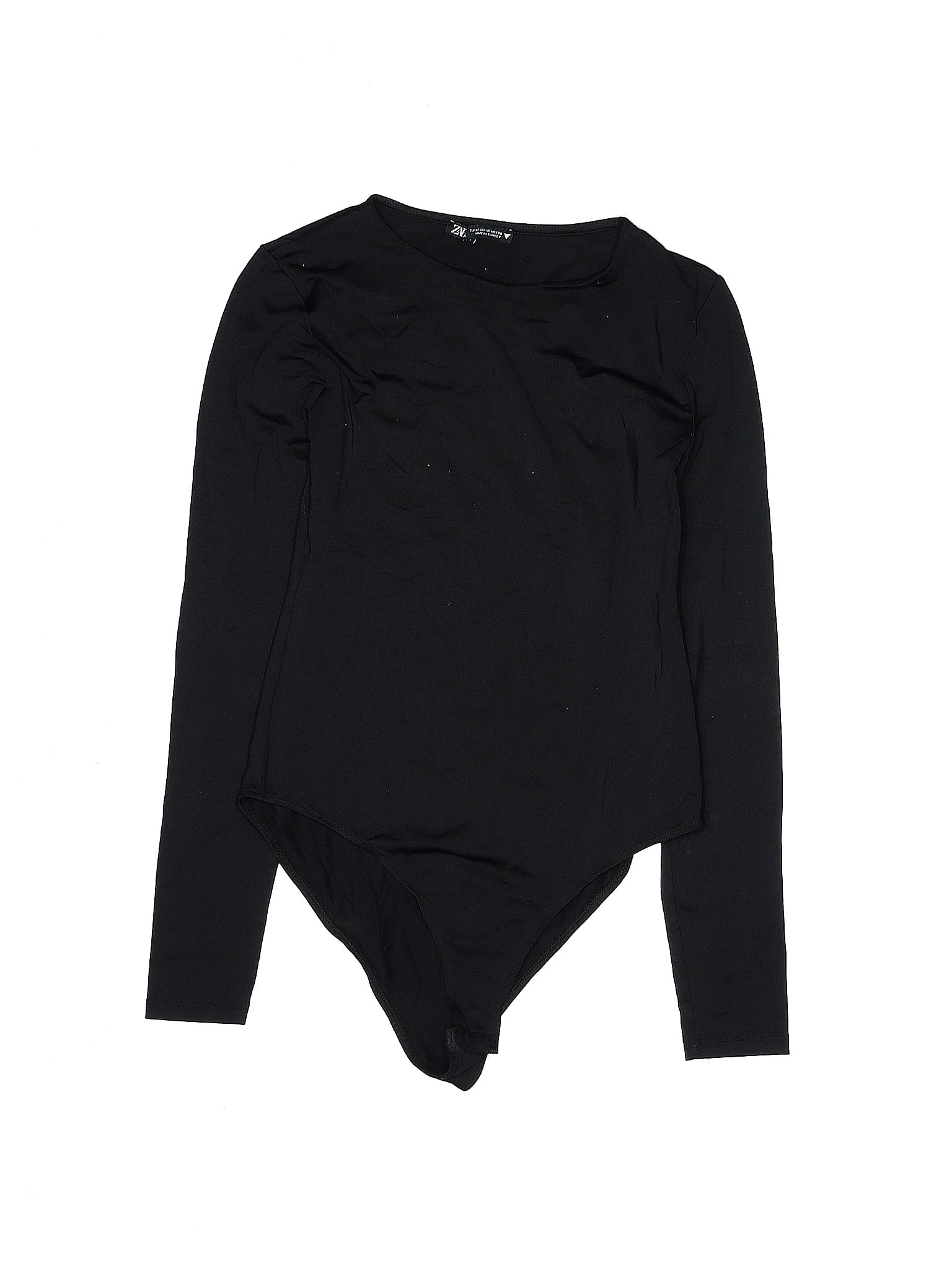 Zara Solid Black Bodysuit Size M - 53% off | ThredUp