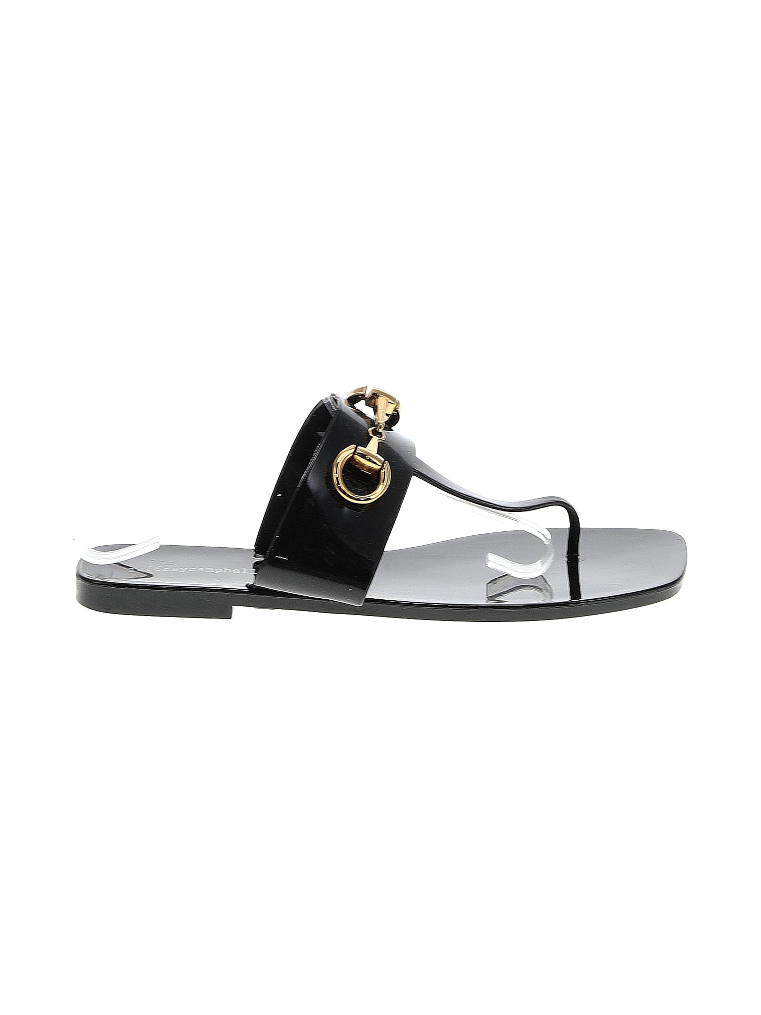 Jeffrey Campbell Black Flip Flops Size 10 - 67% off | ThredUp