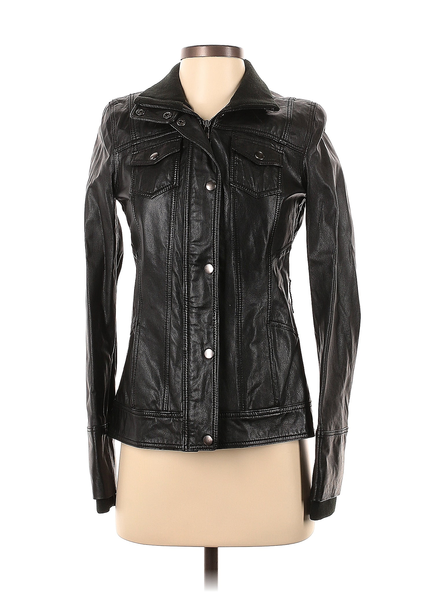 Black Rivet 100% Leather Black Leather Jacket Size XS - 72% off | ThredUp