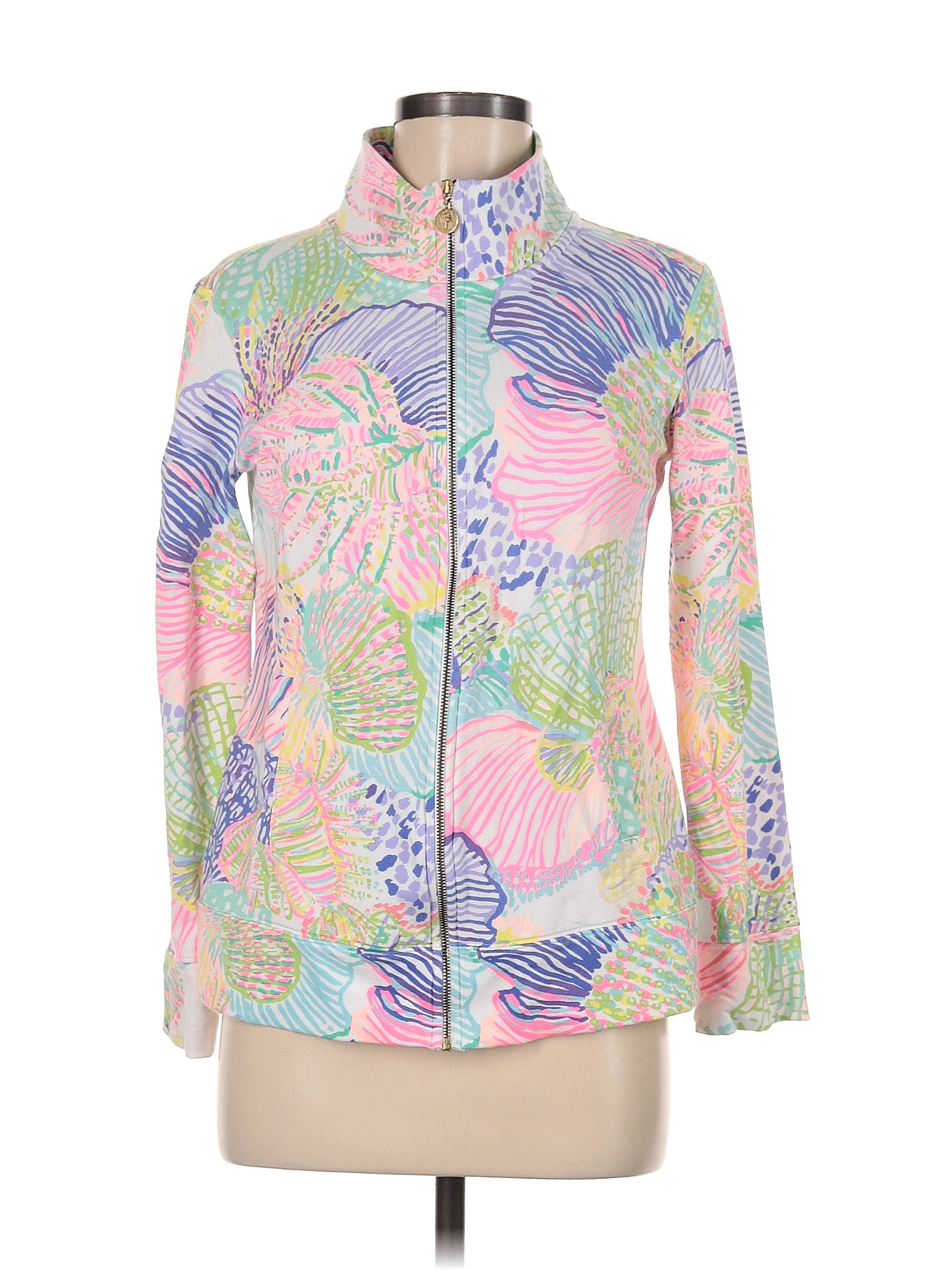 Lilly Pulitzer Tropical Pink Track Jacket Size M - 74% off | ThredUp