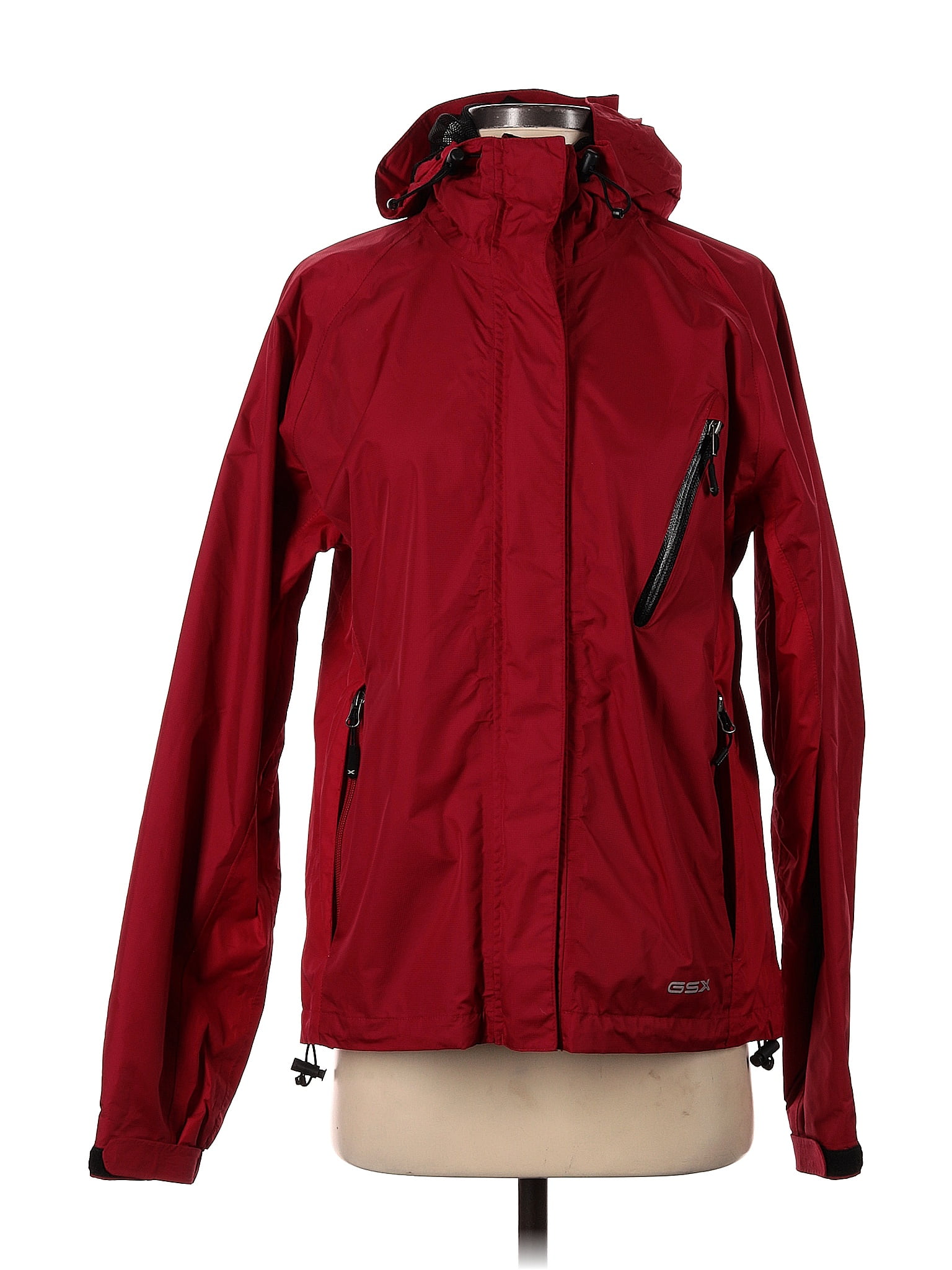 GSX Guide Series Extreme 100% Nylon Solid Red Track Jacket Size S - 54% ...