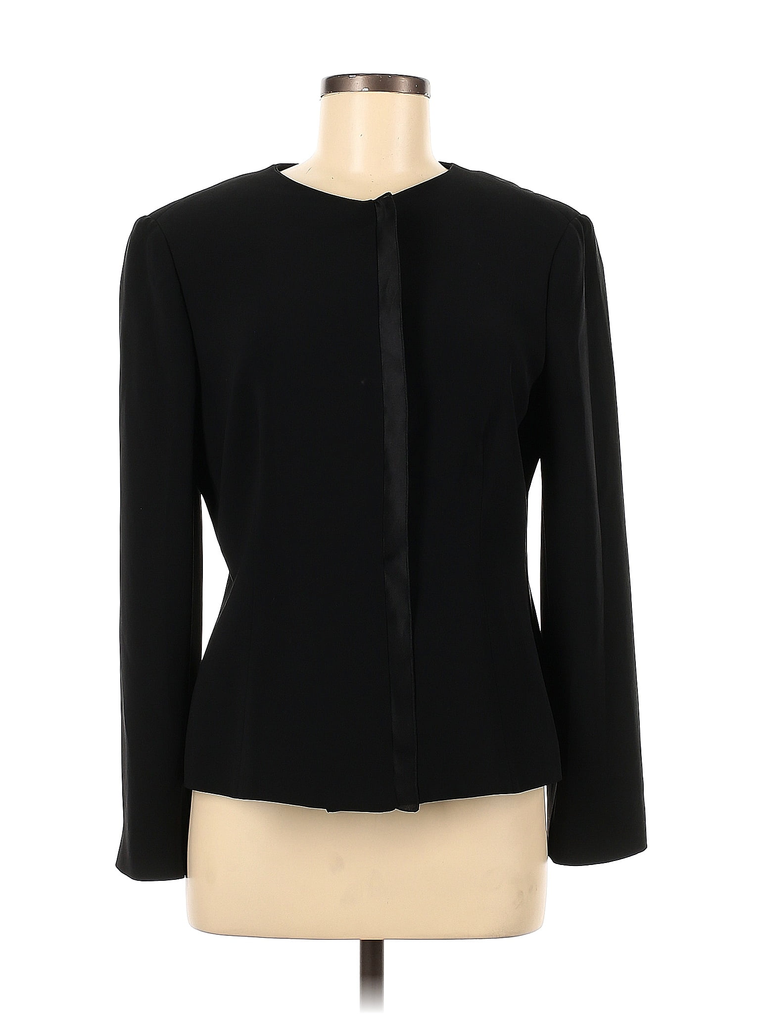 Giorgio Armani 100% Silk Solid Black blazers Size 44 (IT) - 88% off | ThredUp