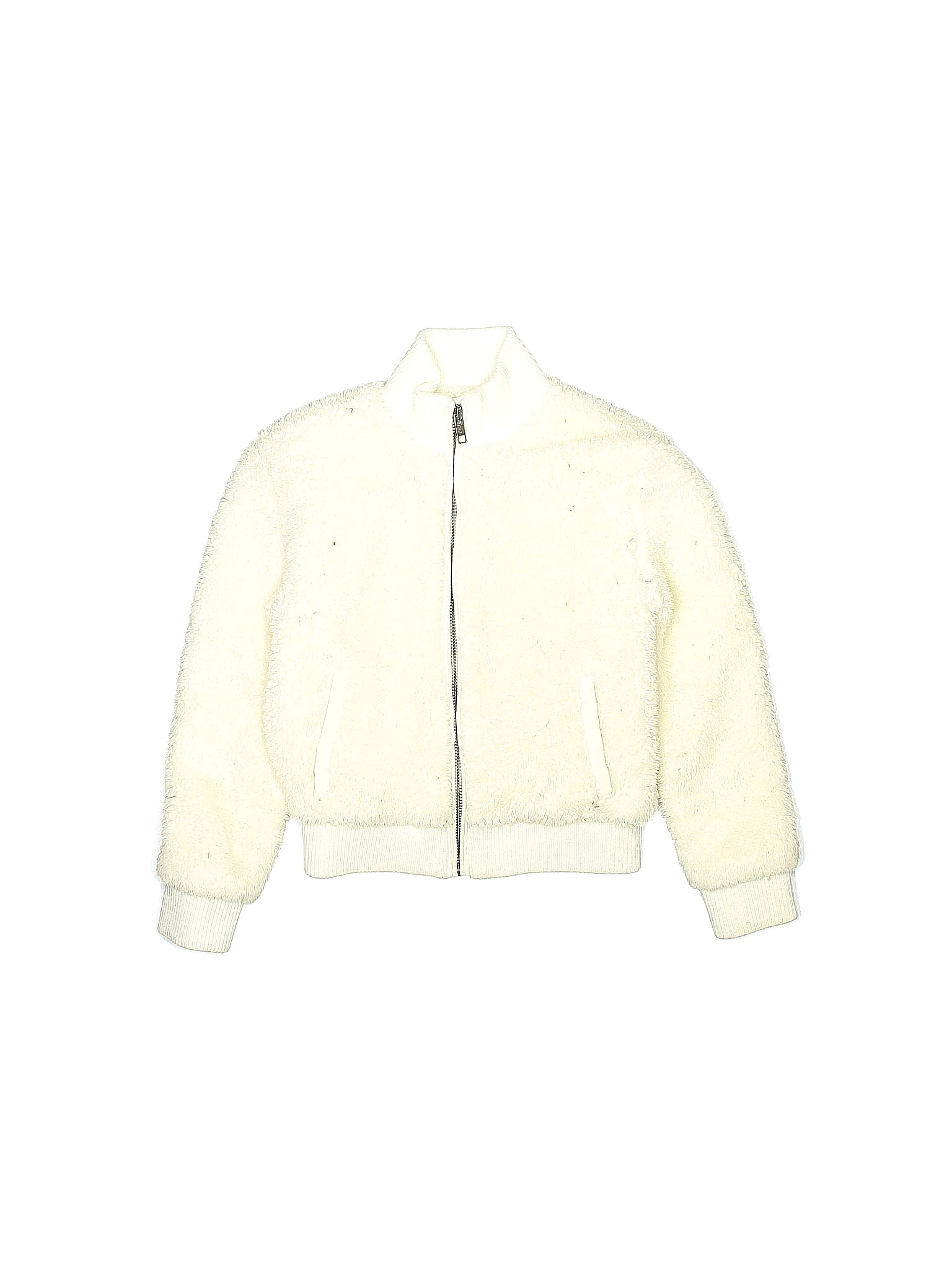 Tucker Tate 100 Polyester Solid Ivory Fleece Jacket Size 5 68 Off