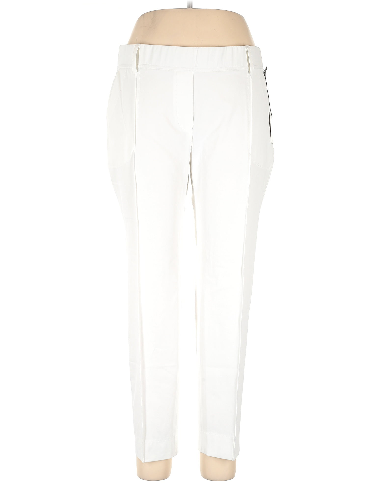 Belyn Key Solid White Ivory Dress Pants Size L - 70% off | ThredUp