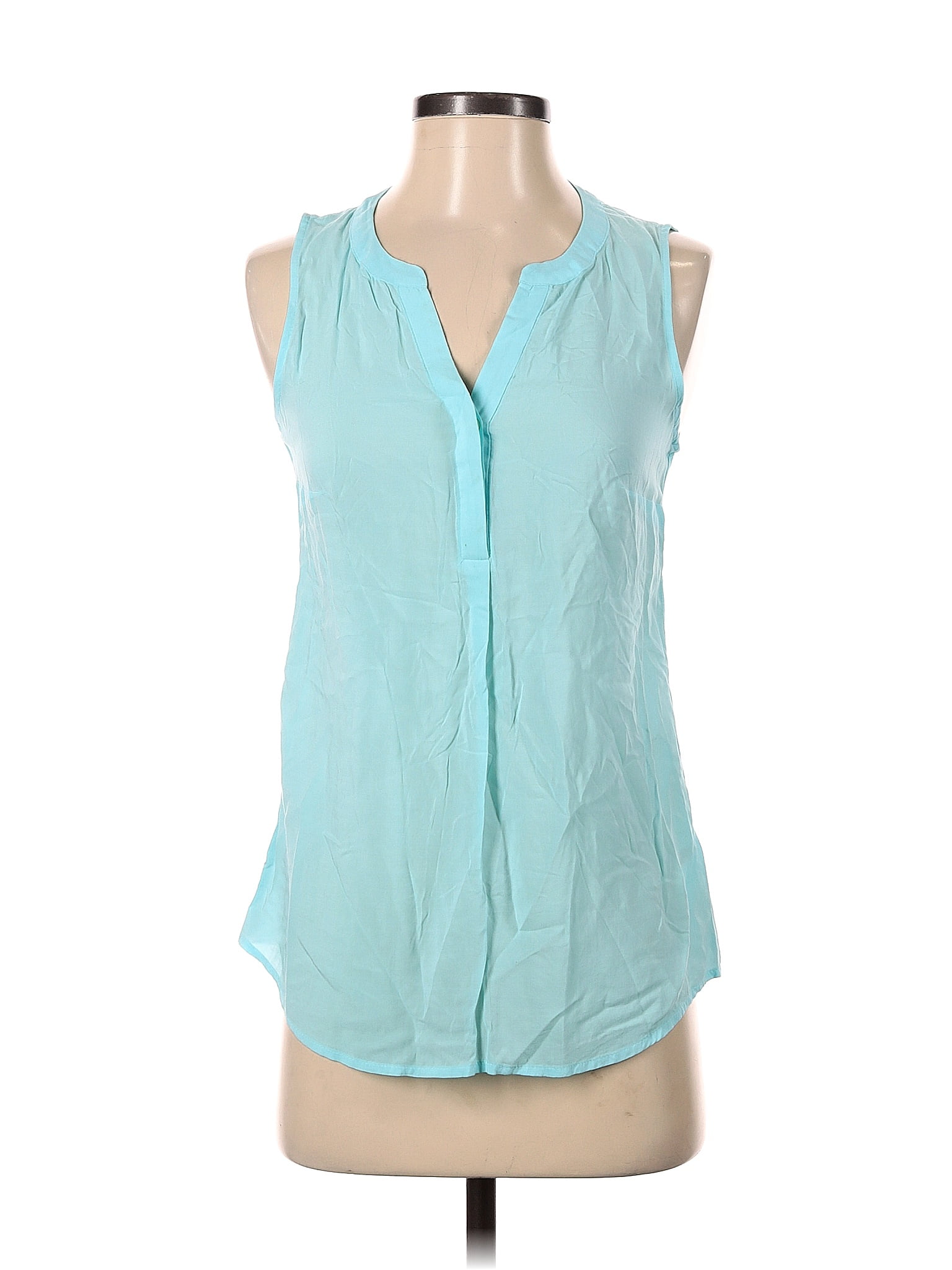 Lilly Pulitzer 100 Rayon Teal Sleeveless Blouse Size Xxs 72 Off