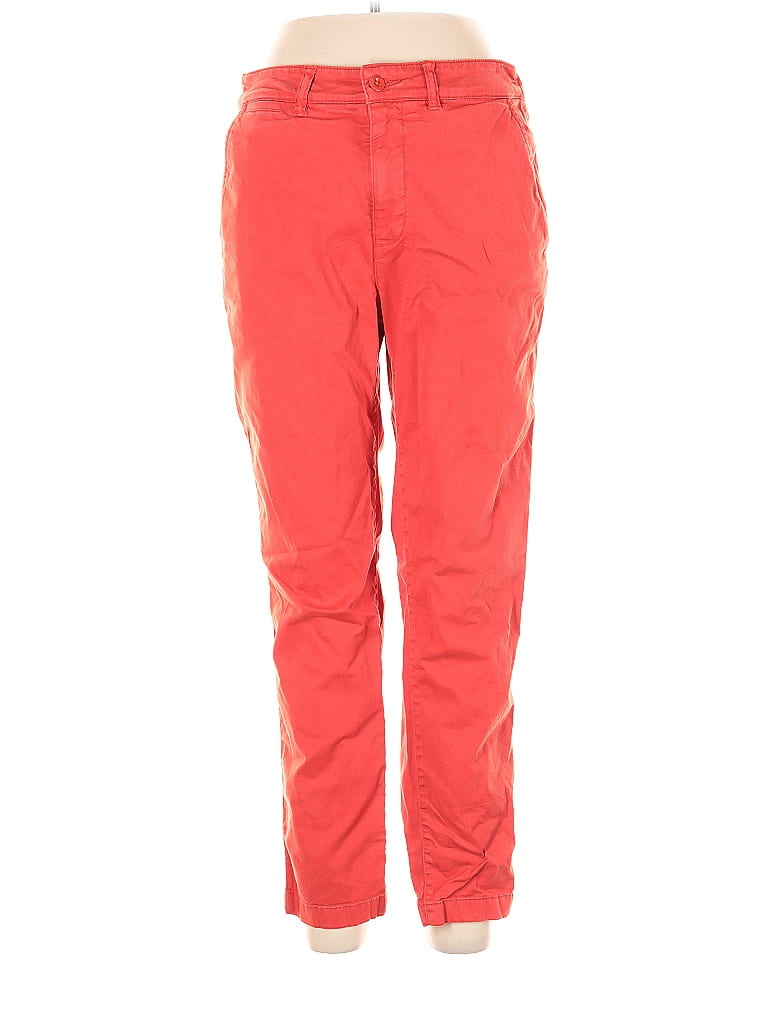 Lauren by Ralph Lauren Solid Pink Red Khakis Size 10 - 70% off | ThredUp
