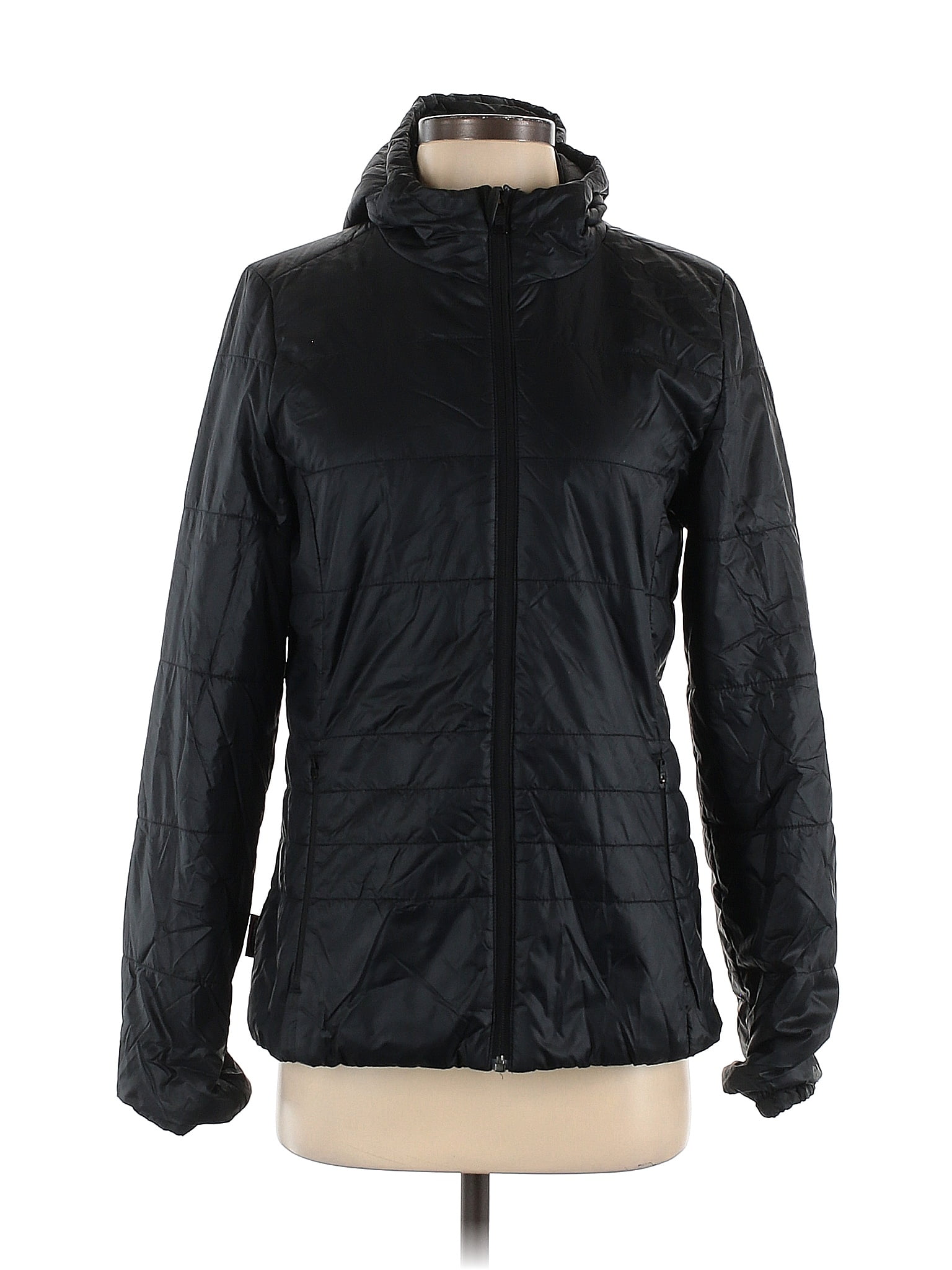 Reebok 100% Nylon Solid Black Jacket Size S - 62% off | ThredUp