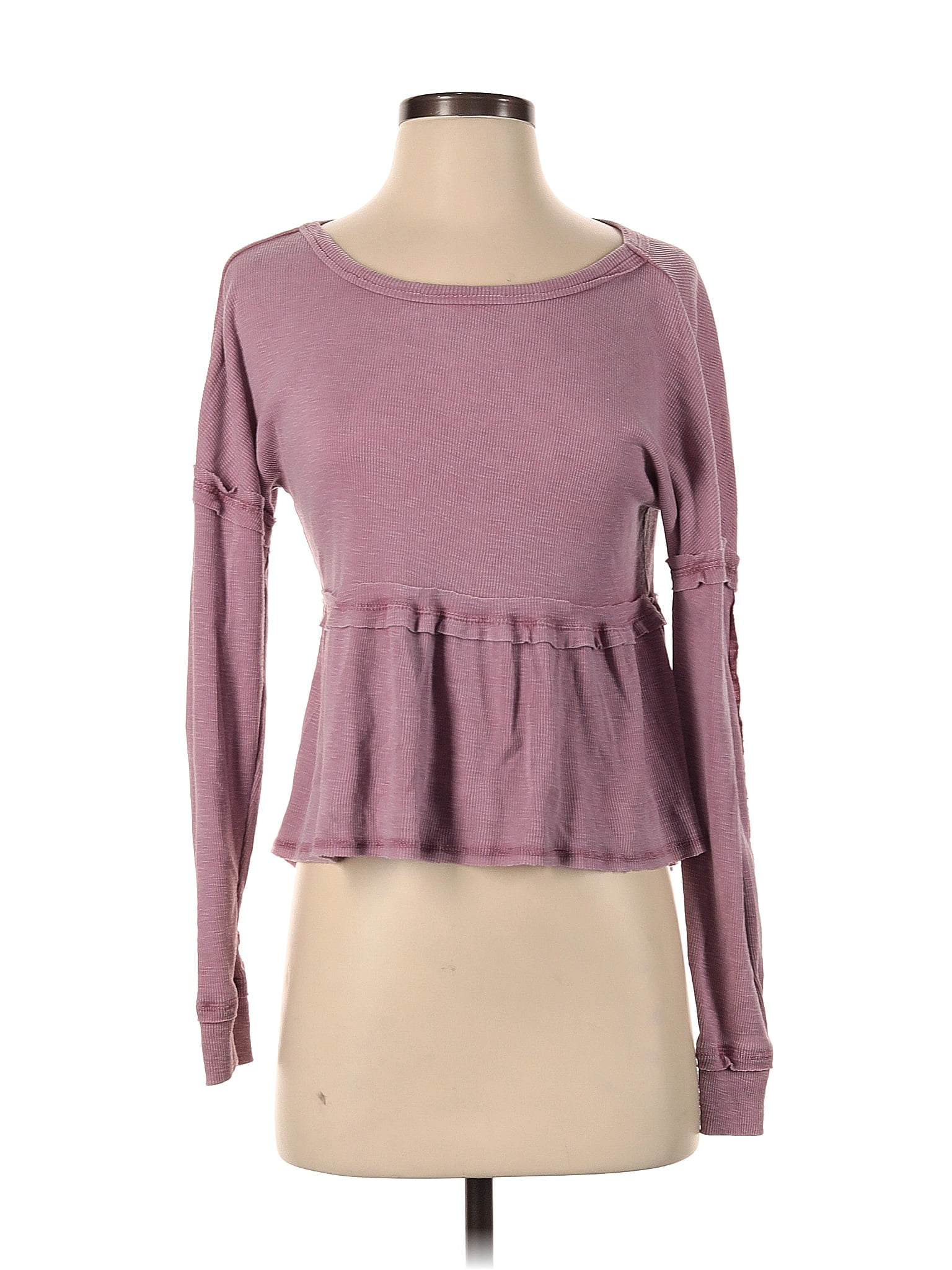 True Craft Stripes Blush Purple Long Sleeve Blouse Size Xs 58 Off