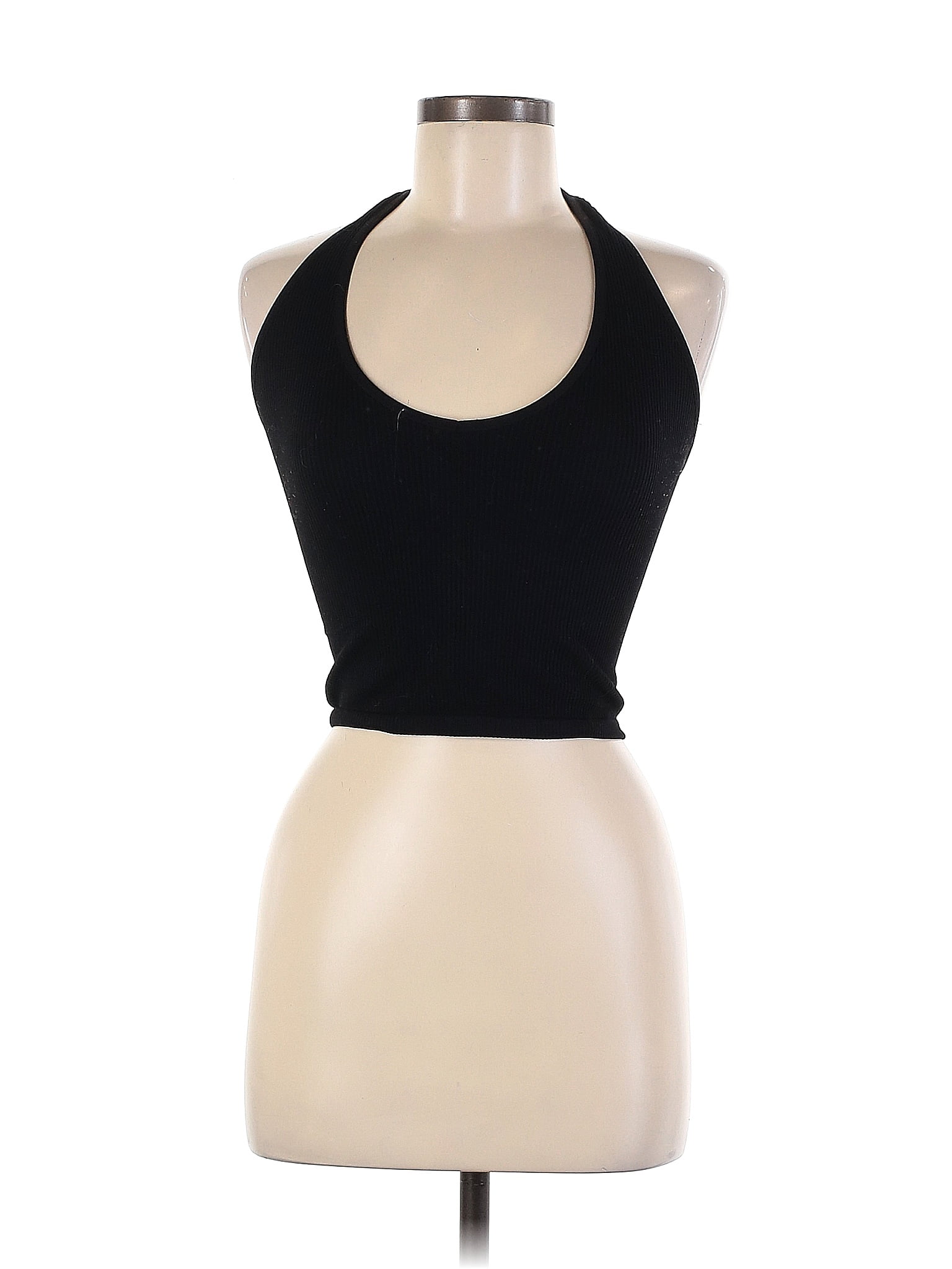 Out From Under Solid Black Halter Top Size M - 55% off | ThredUp