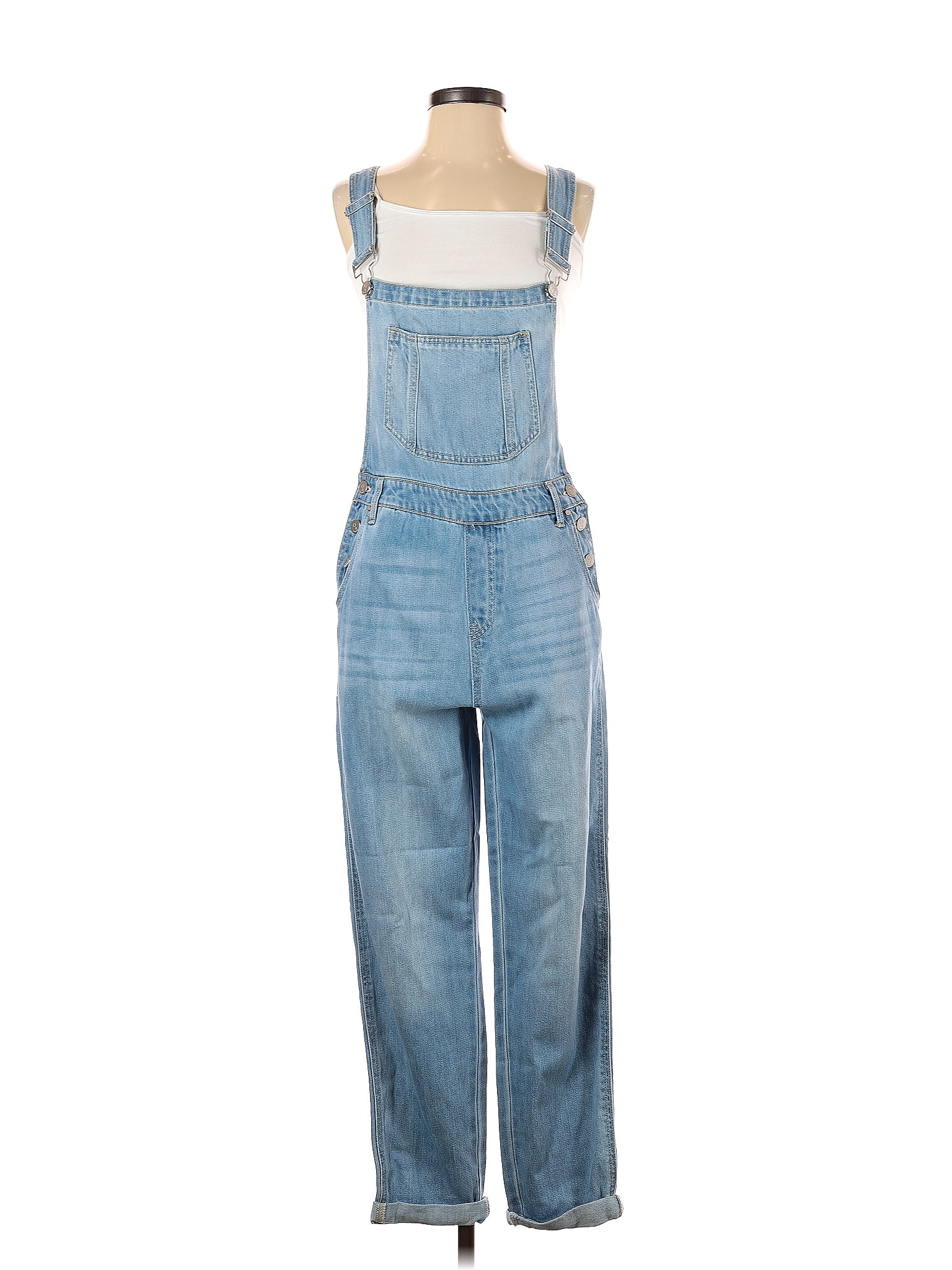 Insane Gene 100% Cotton Solid Blue Overalls Size S - 47% off | ThredUp