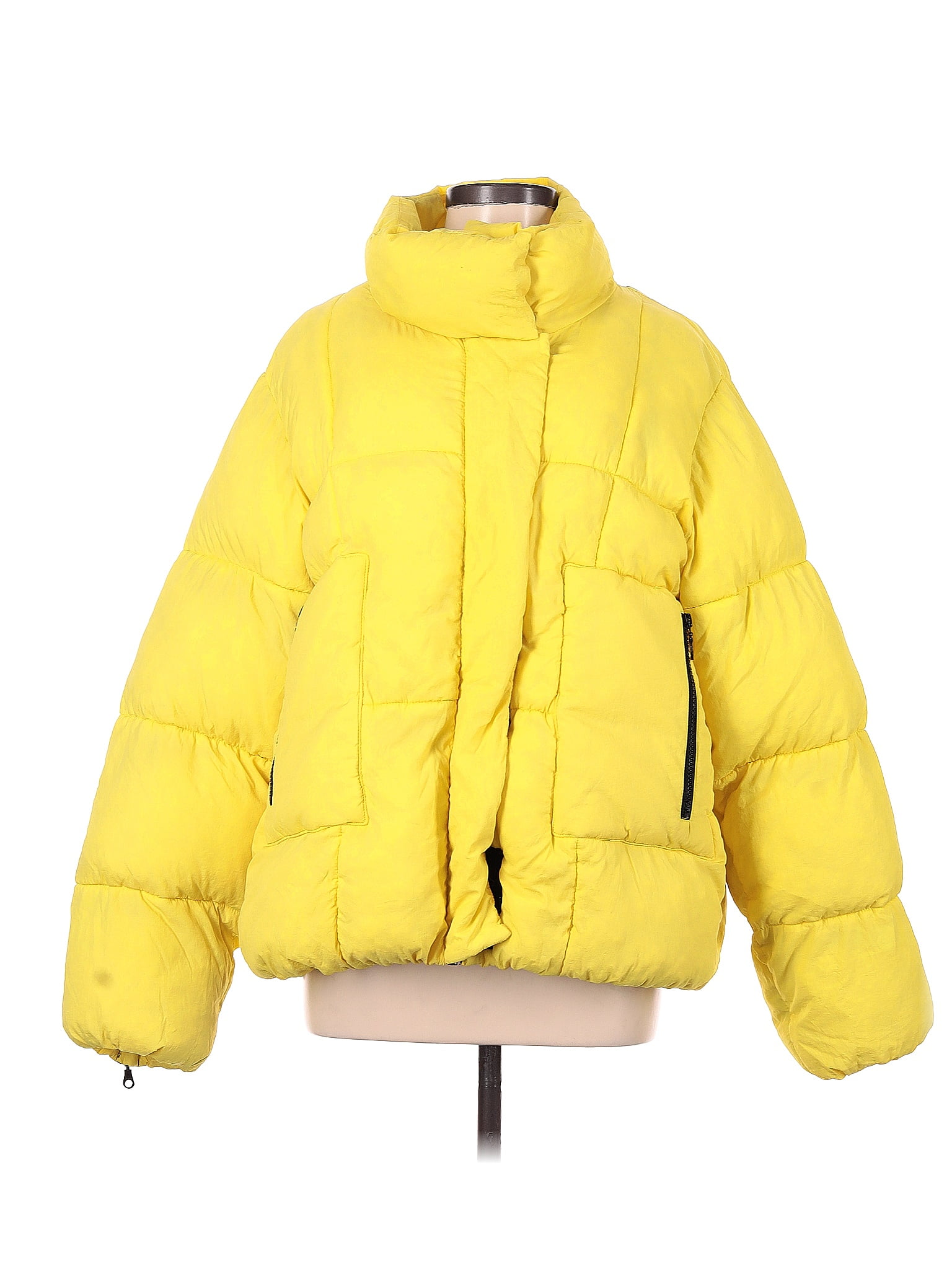 Baum Und Pferdgarten 100% Polyester Solid Yellow Snow Jacket Size M ...