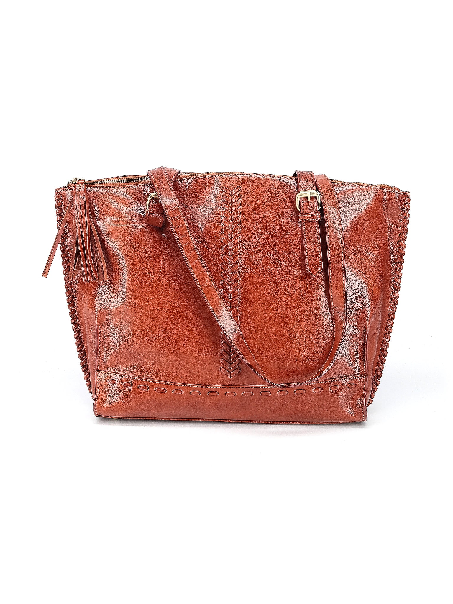 Hadaki 100% Leather Solid Brown Leather Tote One Size - 10% off | ThredUp