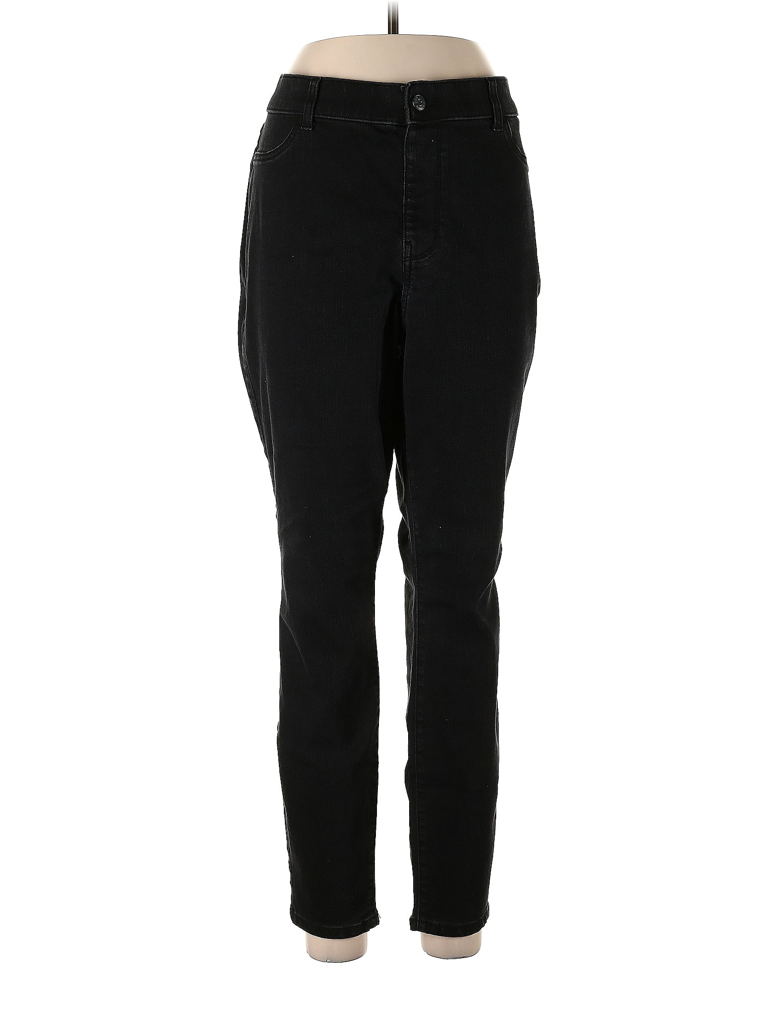 wonderly Solid Black Jeans Size 16 - 60% off | ThredUp