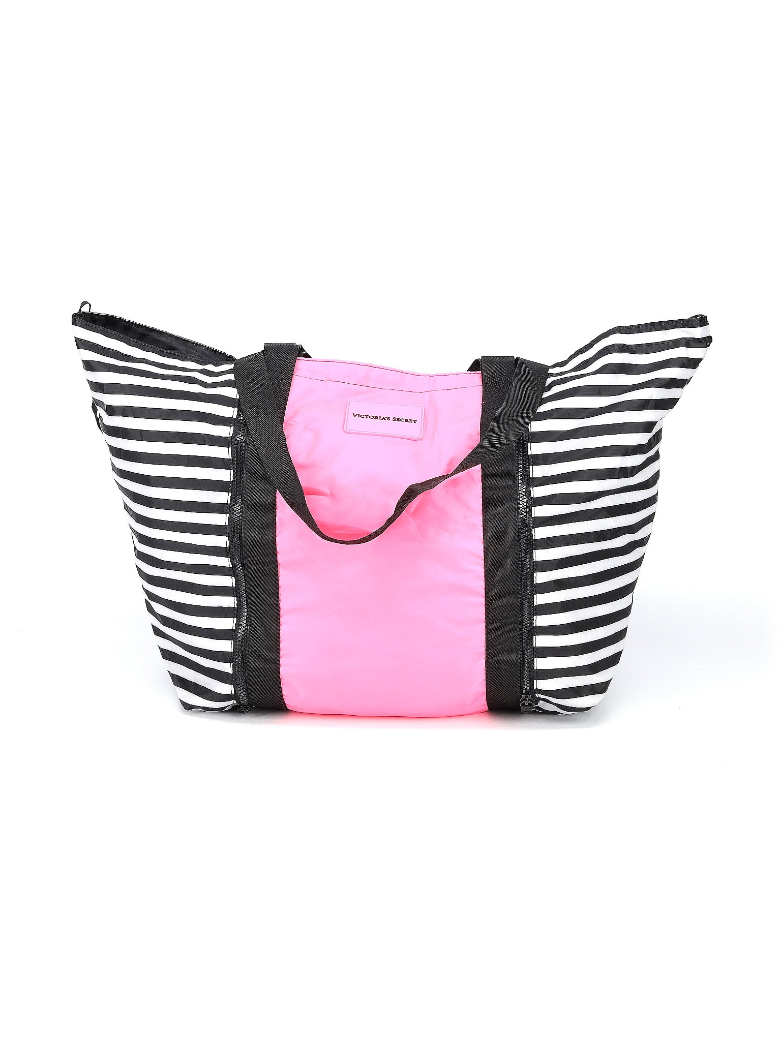 Victoria's Secret Color Block Stripes Multi Color Pink Tote One Size ...