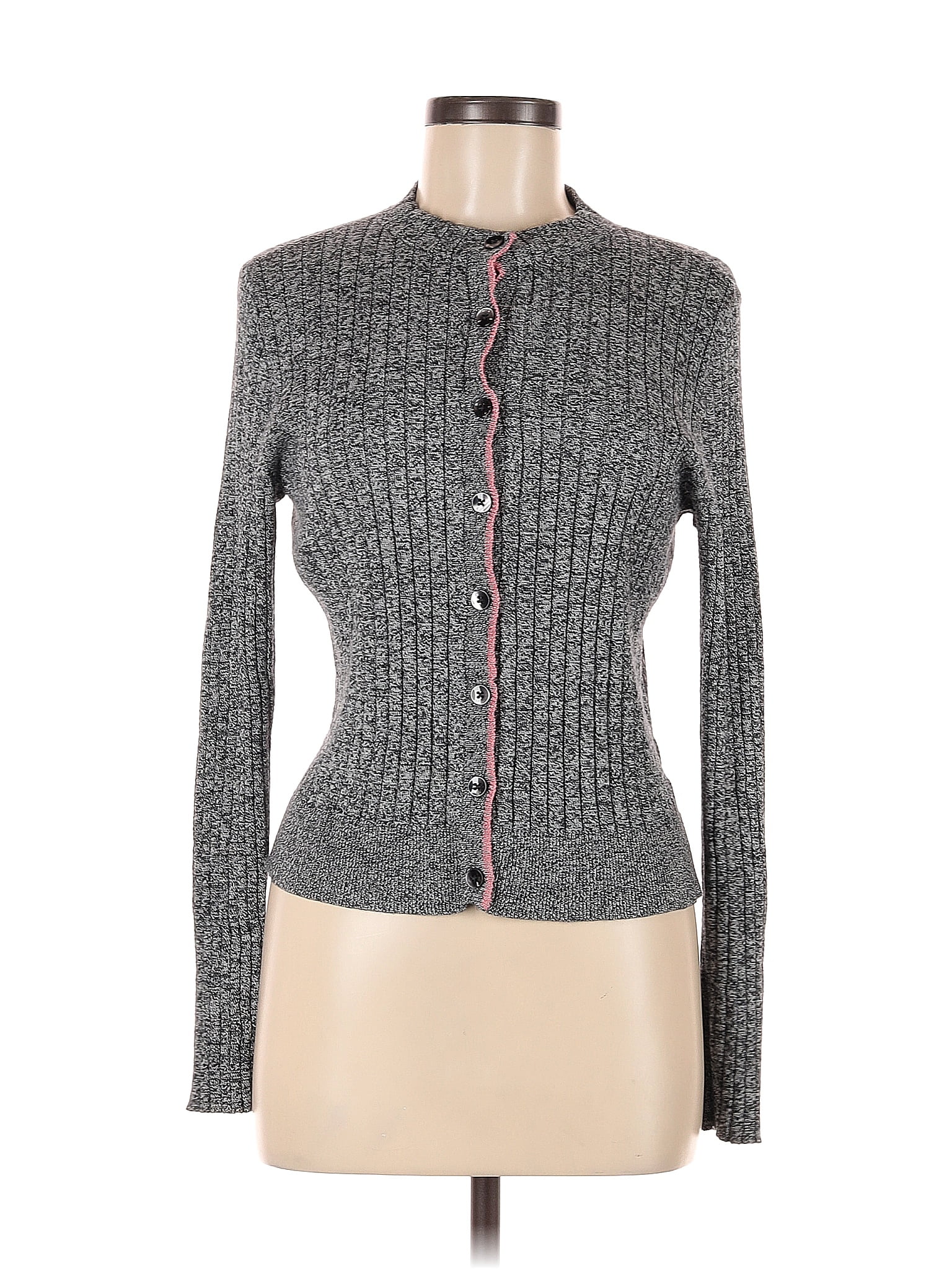 Simply Vera Vera Wang Color Block Gray Cardigan Size M - 50% off | ThredUp