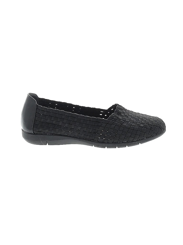 Comfortview Solid Black Flats Size 7 1/2 - 47% off | ThredUp