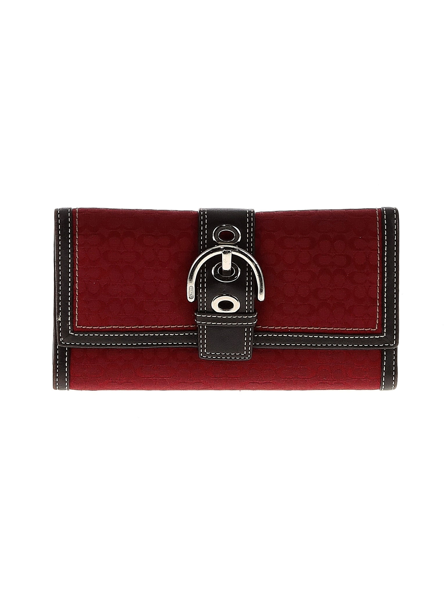 Coach Solid Red Burgundy Wallet One Size - 70% off | ThredUp