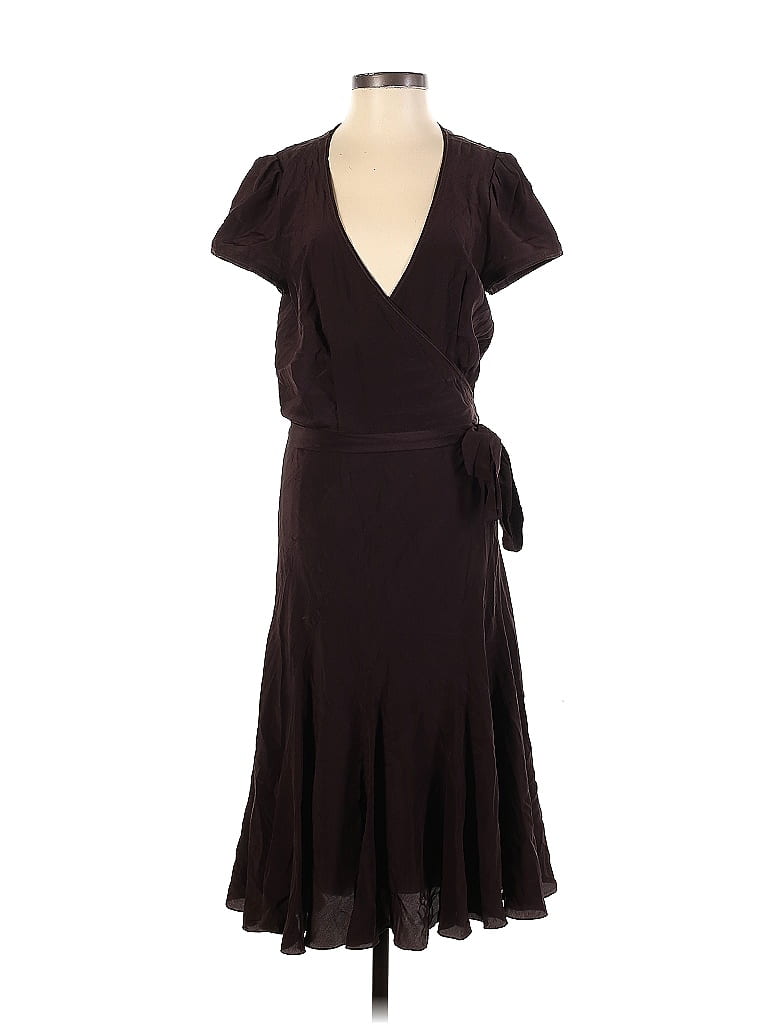 BOSS by HUGO BOSS 100% Silk Brown Cocktail Dress Size 6 - 84% off | ThredUp