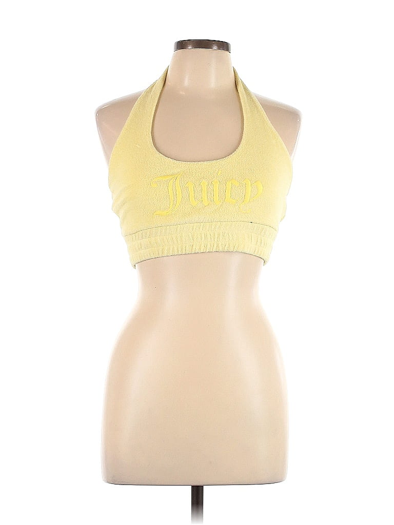 Juicy Couture Solid Yellow Halter Top Size L - 66% off | ThredUp