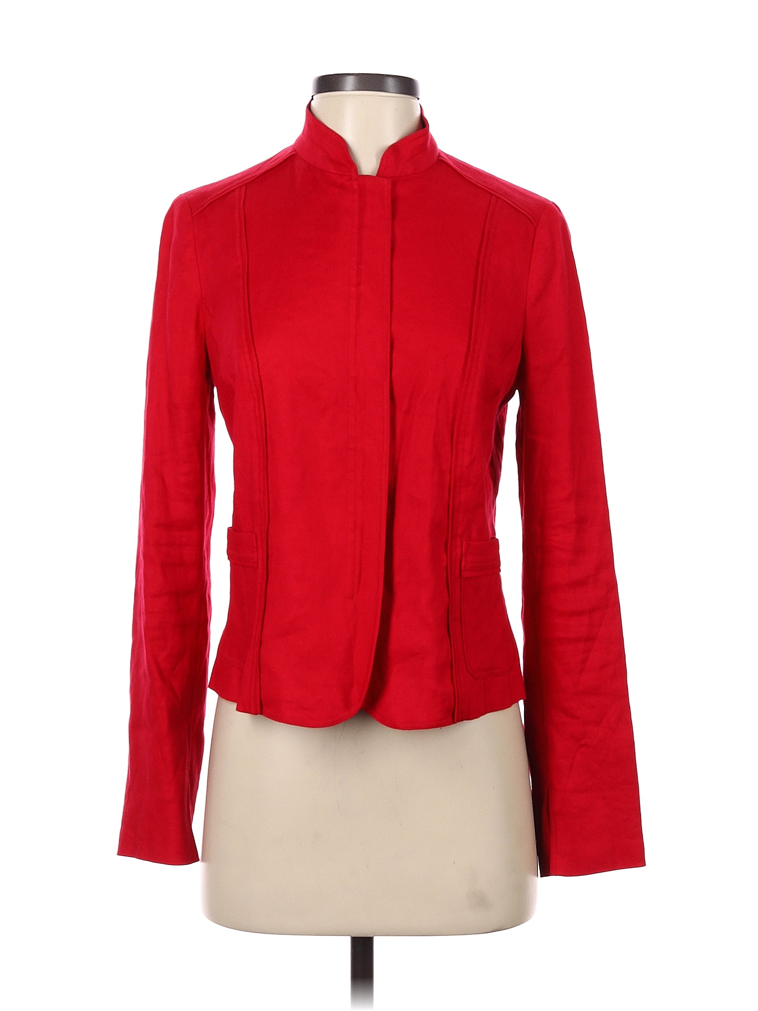 Etcetera Solid Red Jacket Size 4 - 81% off | ThredUp
