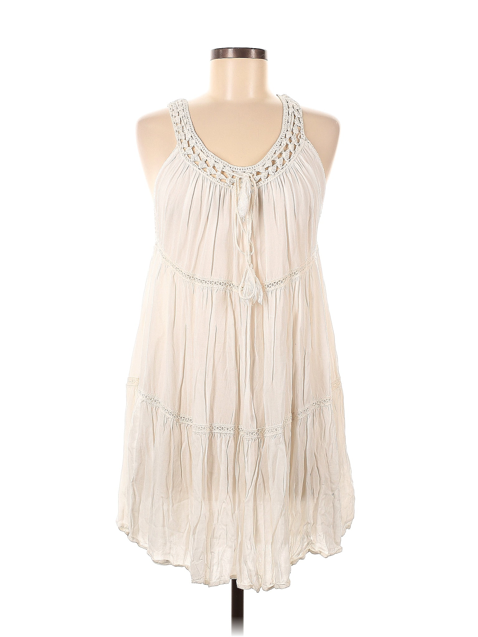 Raviya Ivory Casual Dress Size M - 47% off | ThredUp