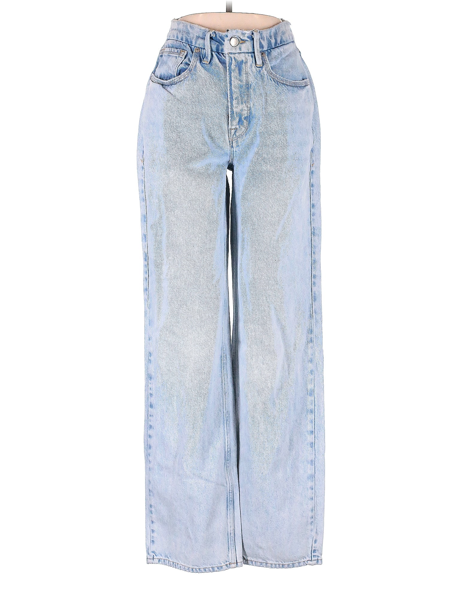Good American Solid Blue Jeans Size Med (2) - 74% off | ThredUp