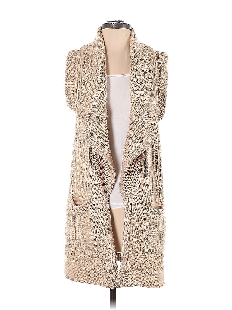 Ann Taylor Solid Tan Cardigan Size S - 21% off | ThredUp