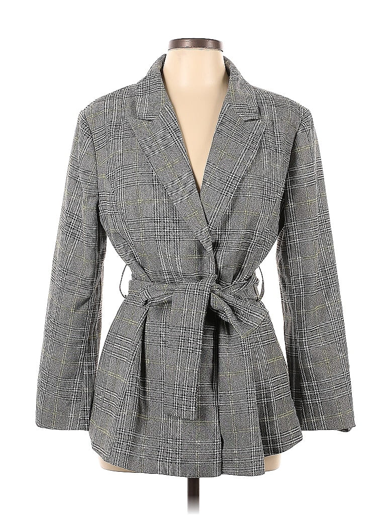 Alexia Admor Plaid Gray Jacket Size 12 - 81% off | ThredUp