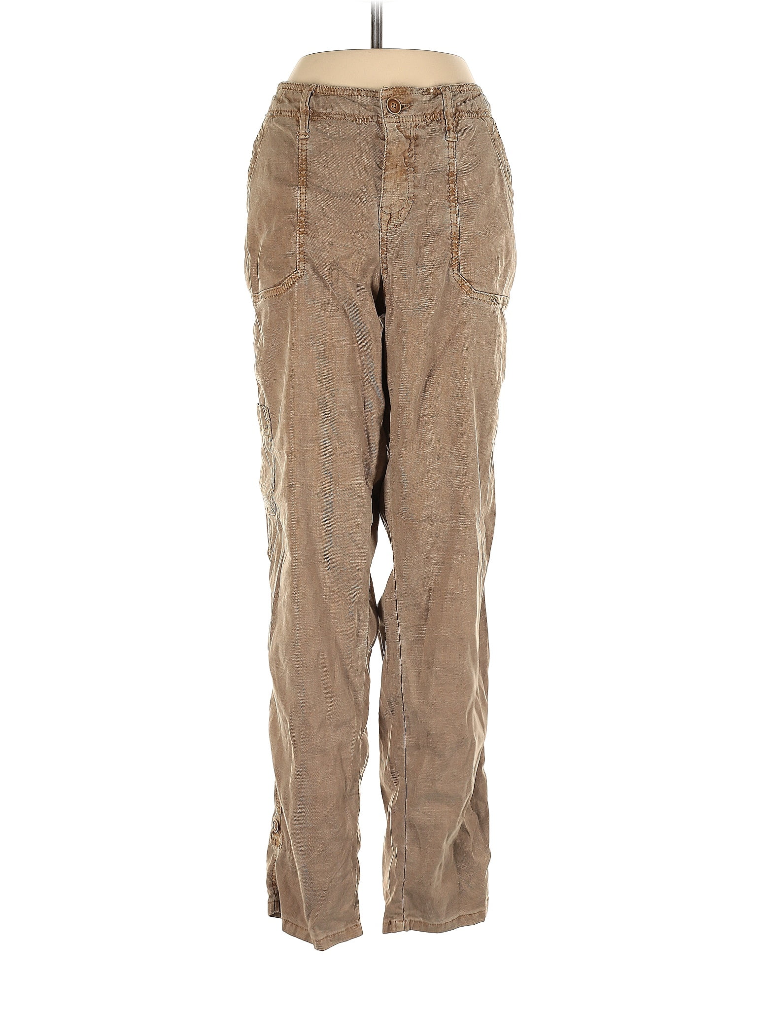 Level 99 Solid Brown Casual Pants 29 Waist - 83% off | ThredUp