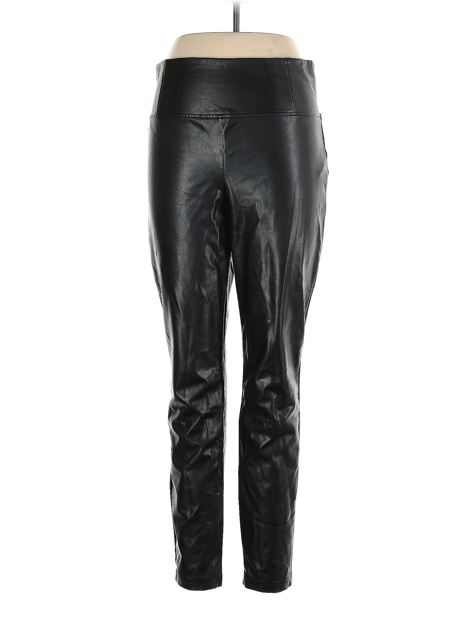 Laundry by Shelli Segal 100% Polyurethane Solid Black Faux Leather ...