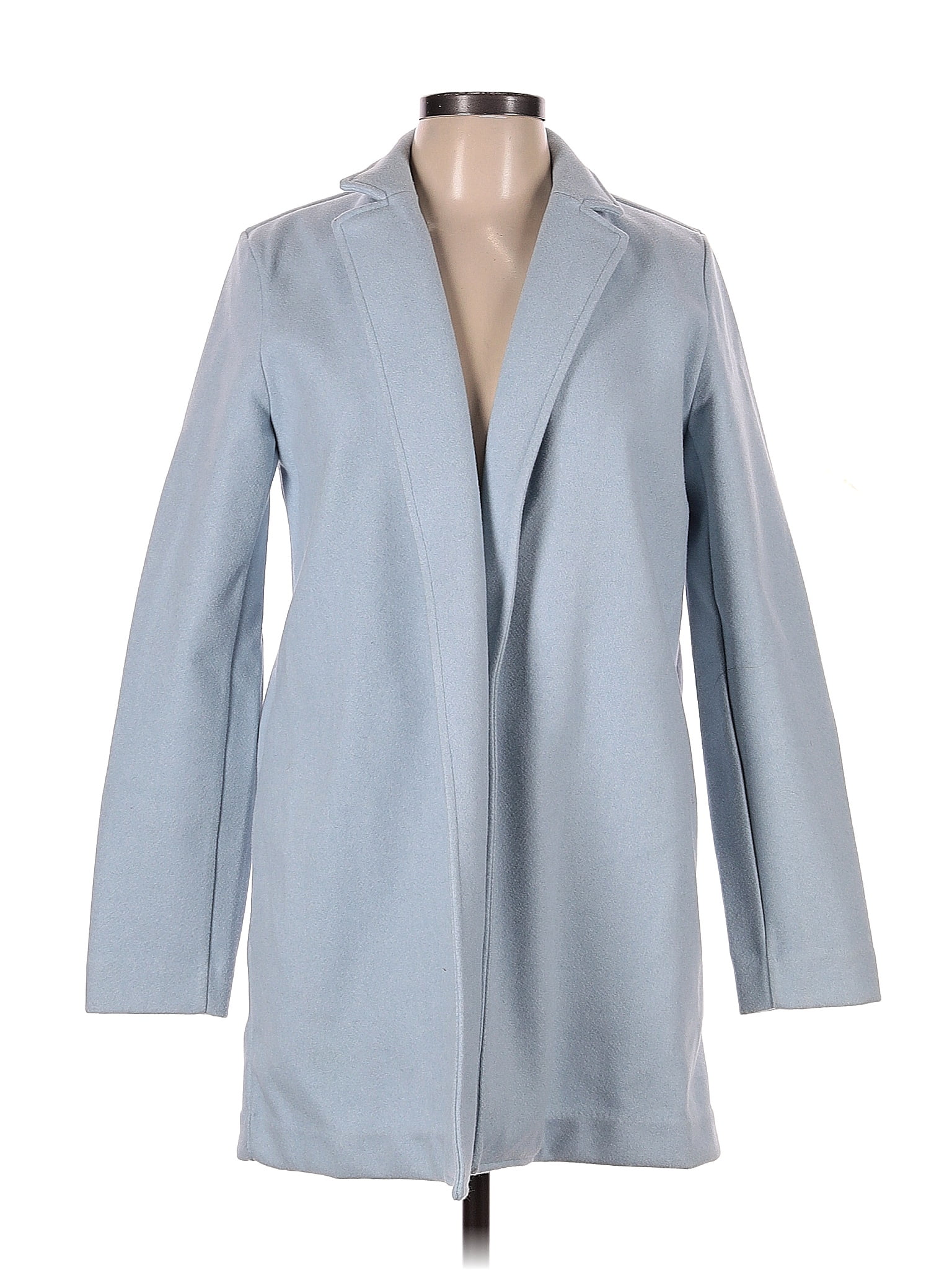 Banana Republic Factory Store Solid Blue Coat Size M - 69% off | ThredUp