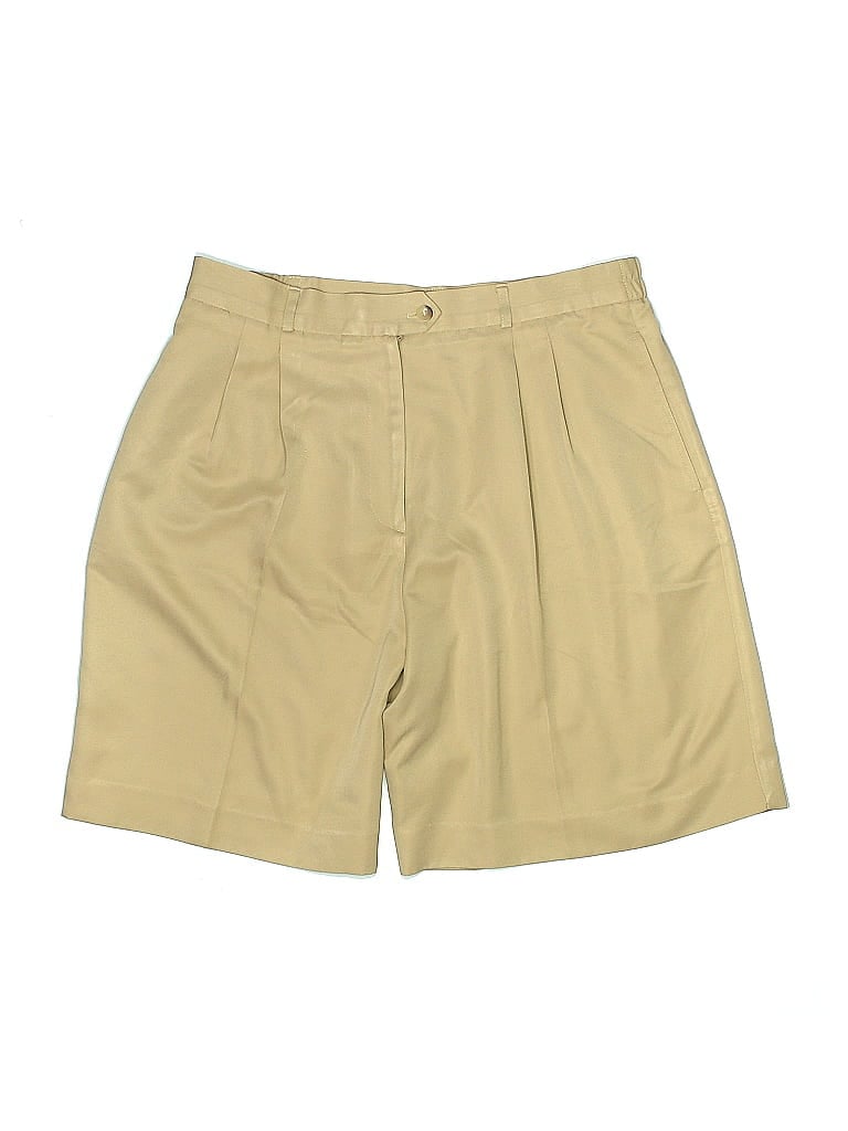 David Brooks 100% Polyester Solid Tan Khaki Shorts Size 16 - 45% off ...