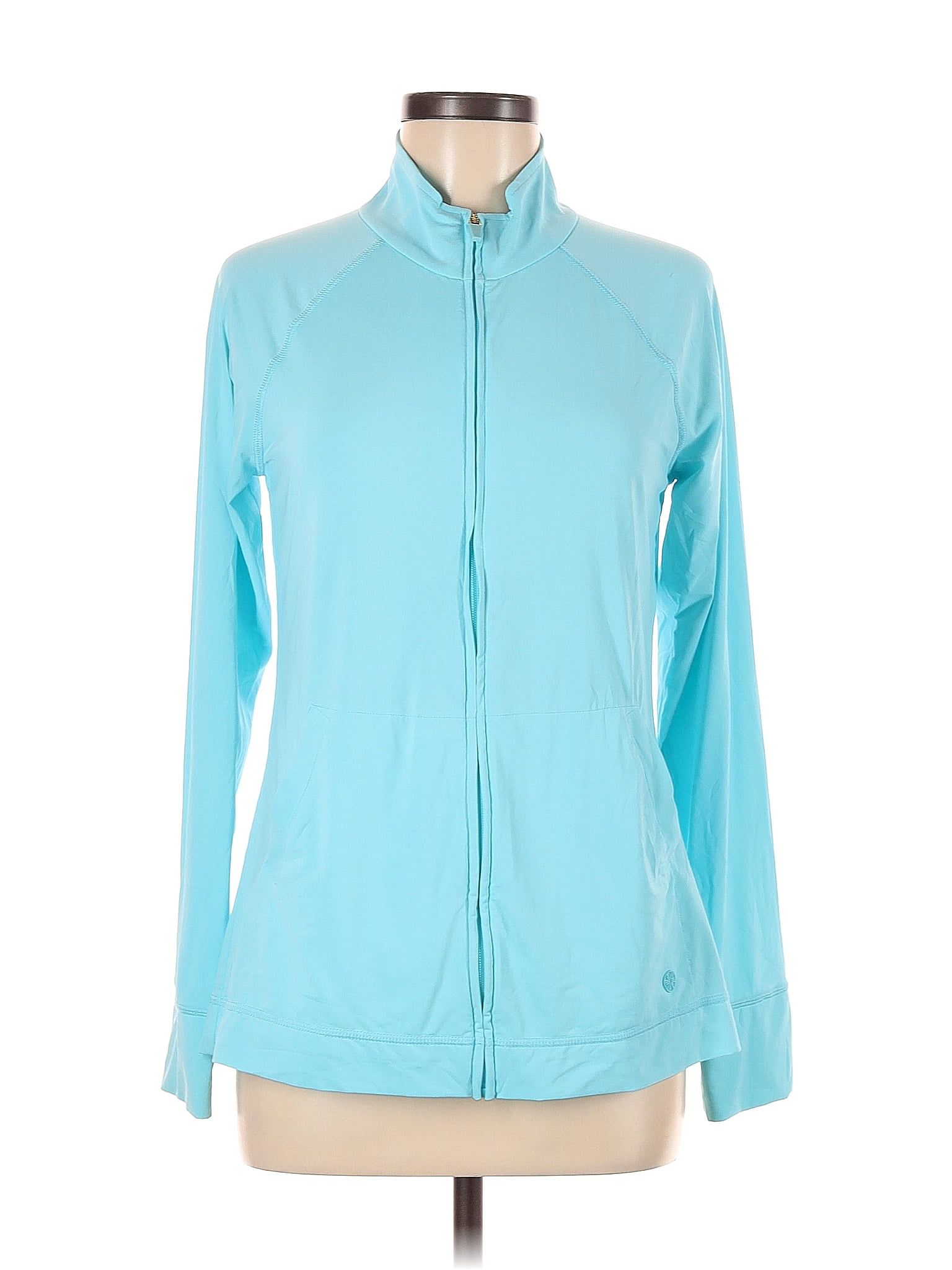 Lilly Pulitzer Solid Blue Teal Track Jacket Size M - 68% off | ThredUp